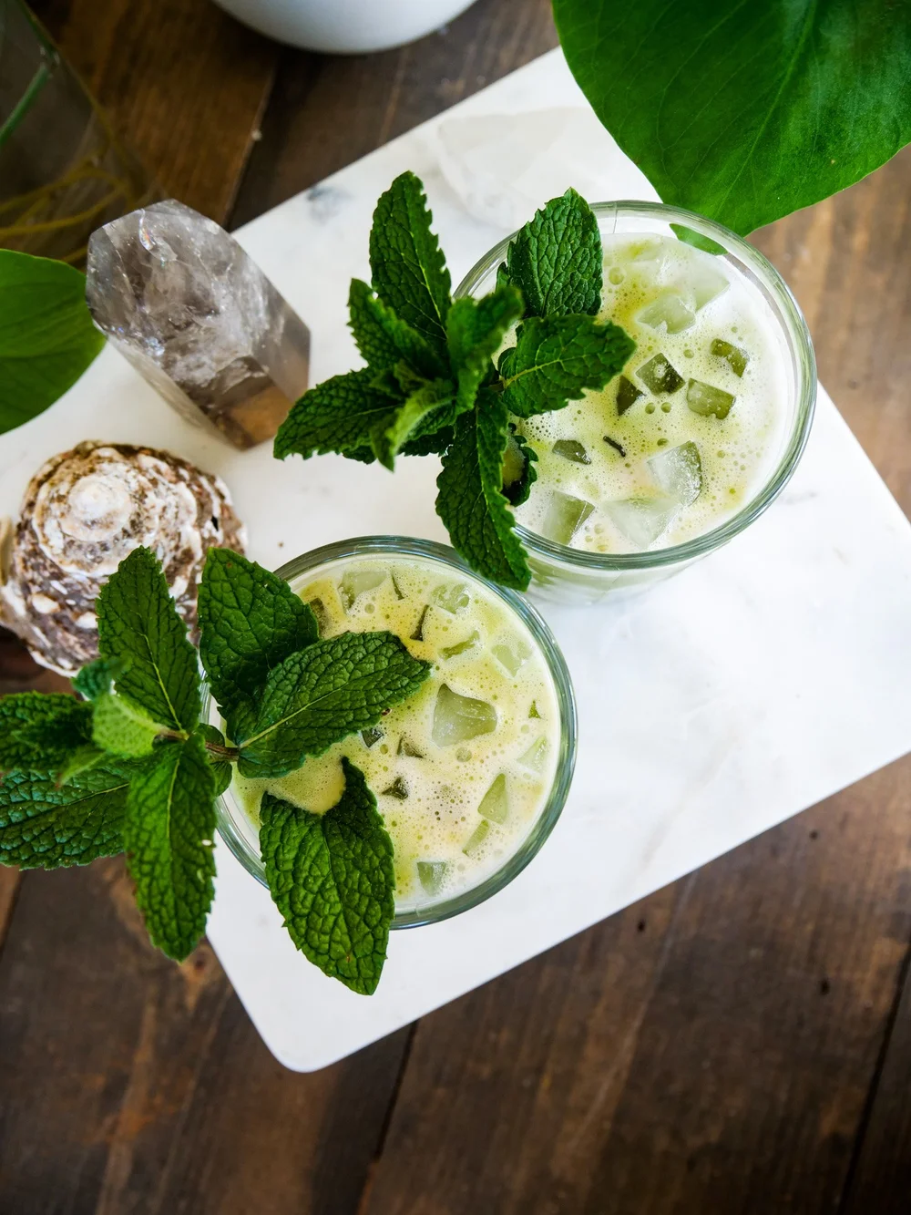 Dairy Free Mint Matcha Latte