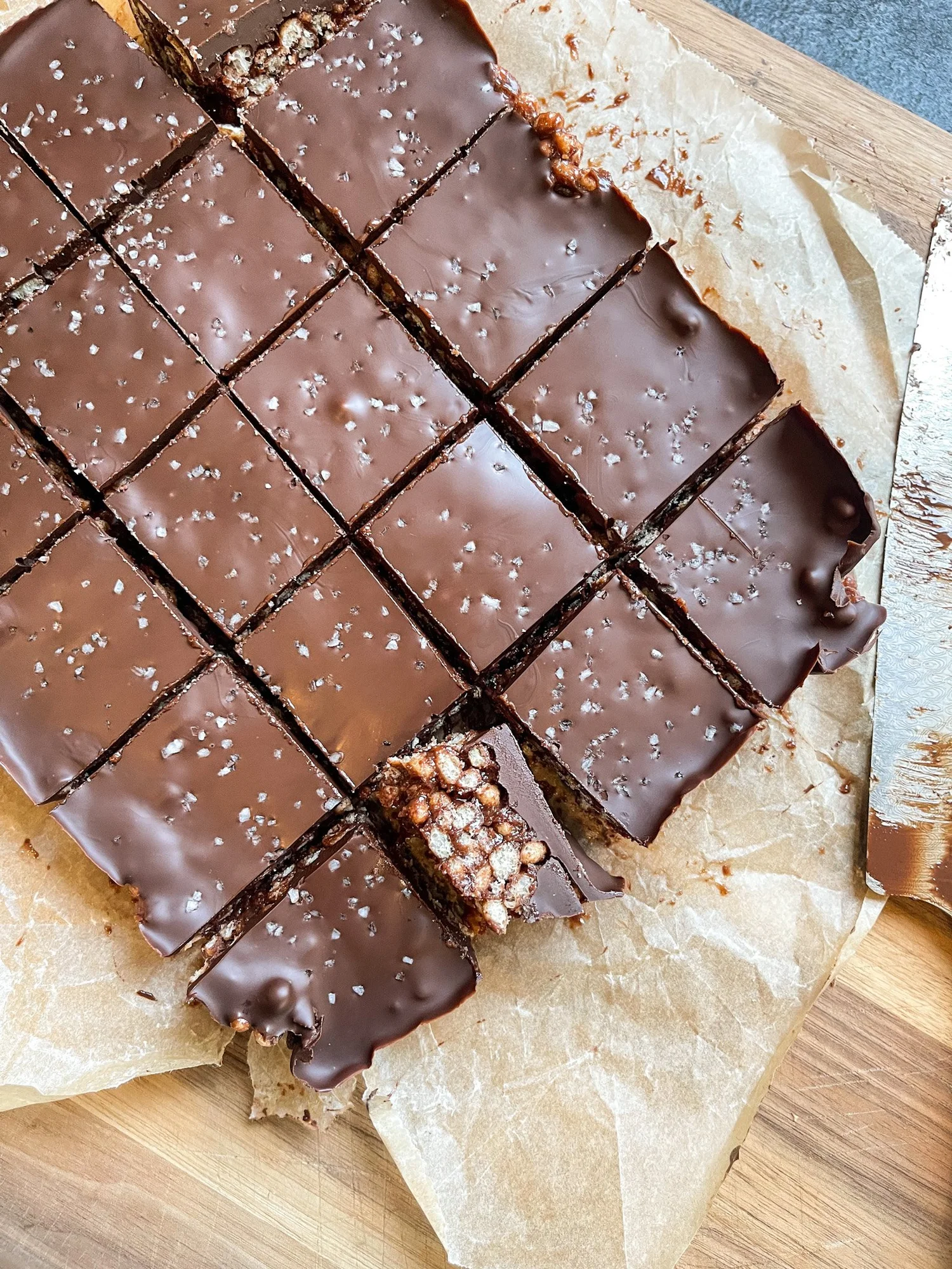Double Dark Chocolate Crunch Bars