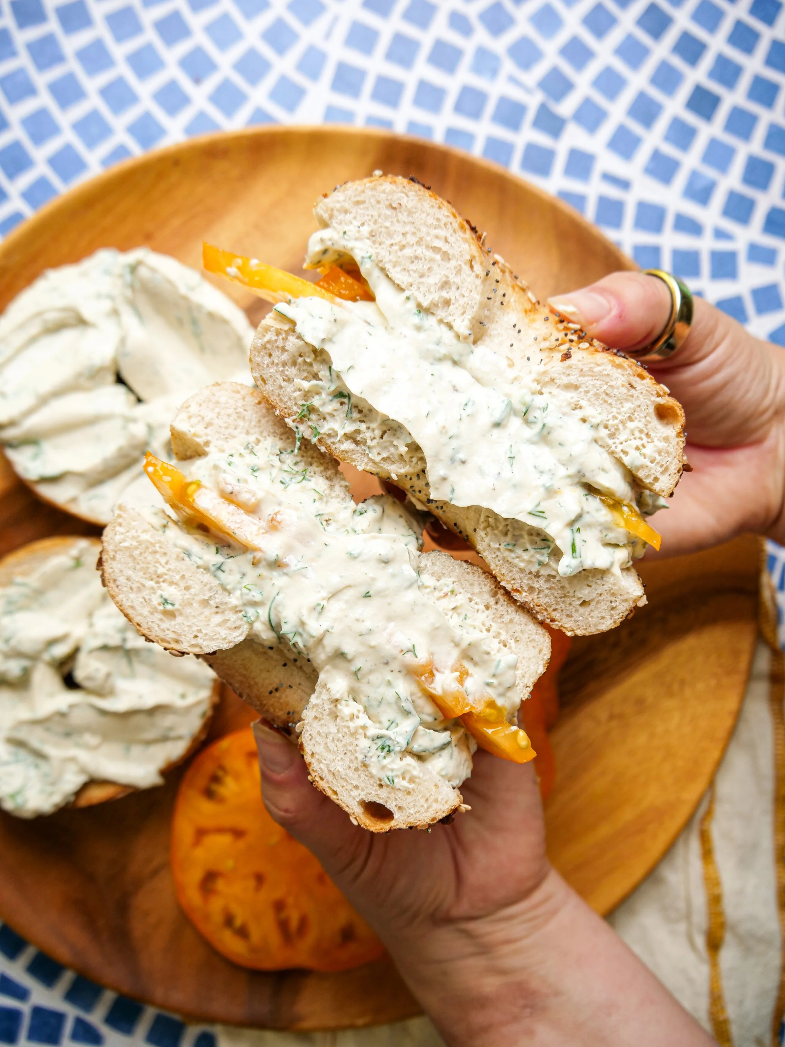 Whipped Dill & Caper Cream Cheese (Dairy Free)