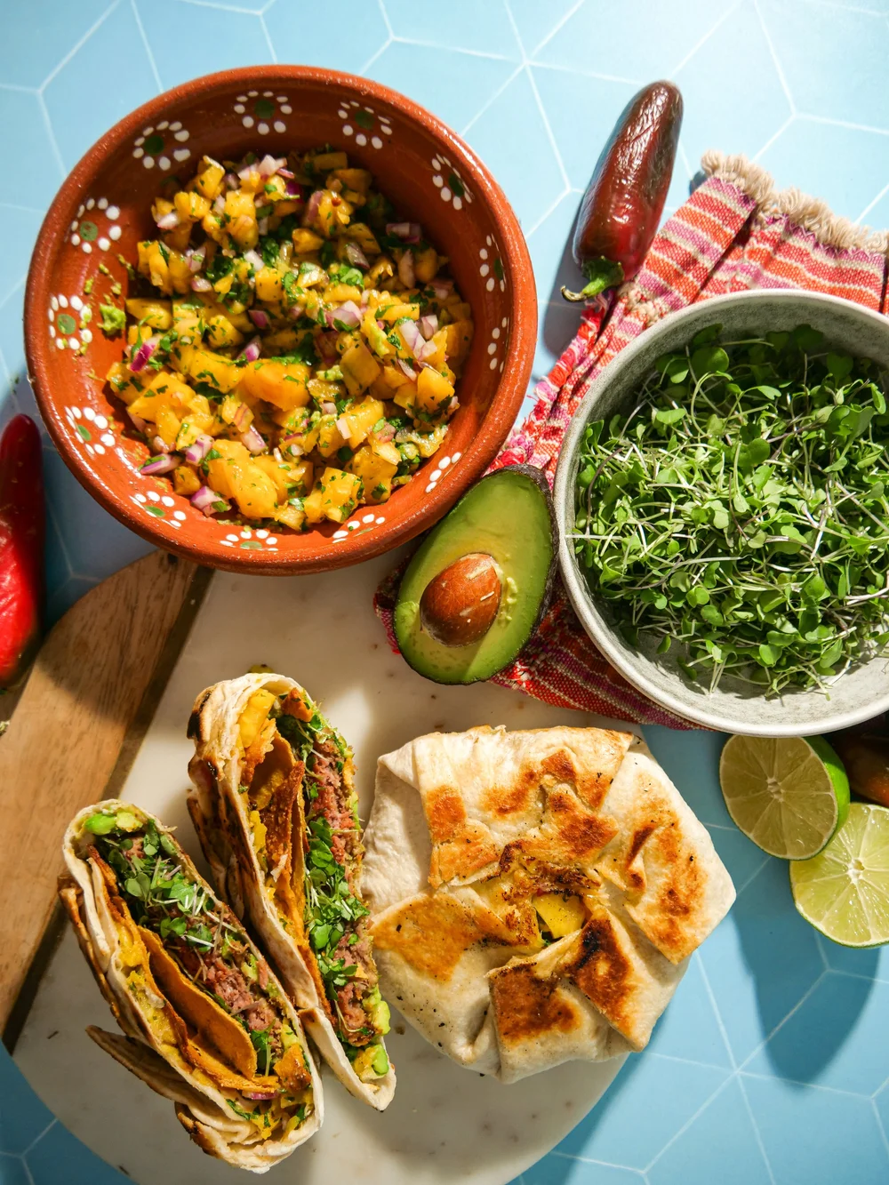 Al Pastor Crunchwrap (On The Go High Protein Meal Prep)