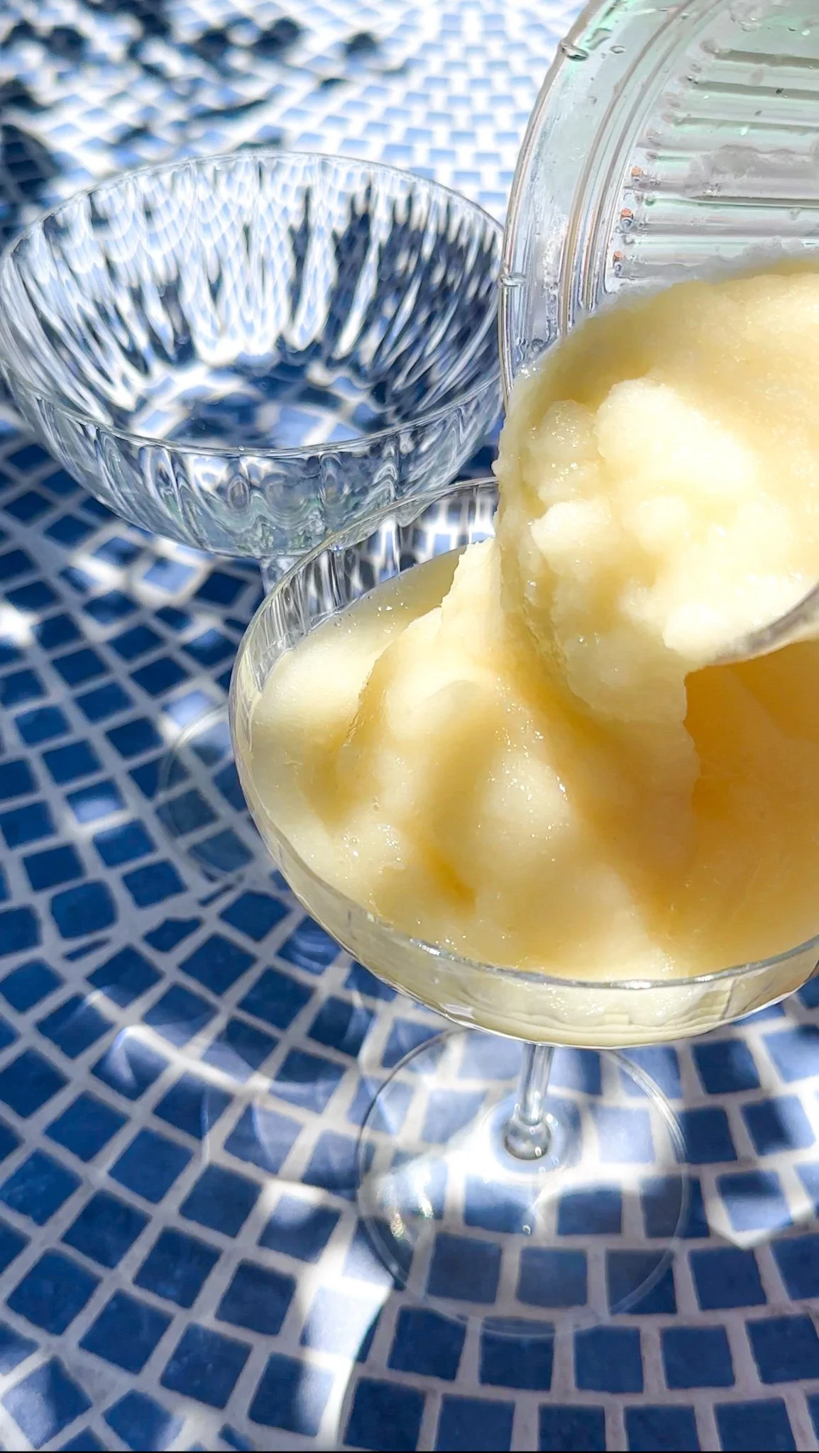 Miso Ginger Summer Slushee Cocktail (Low Sugar + Dairy Free)