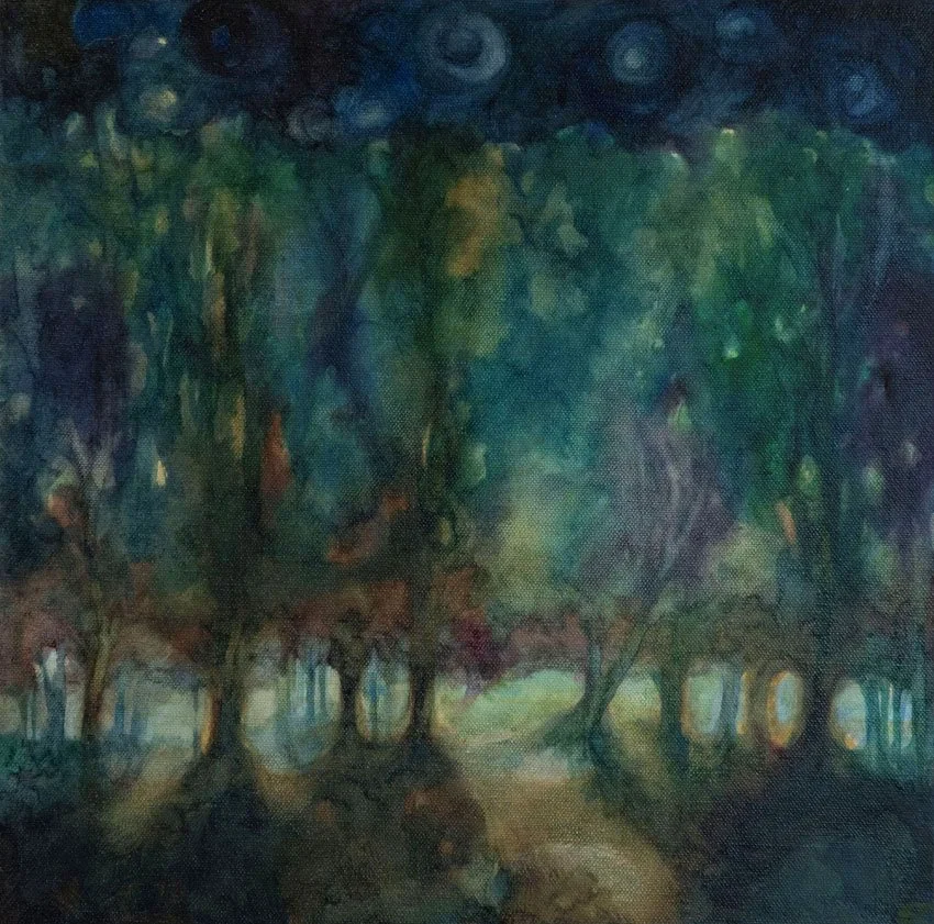 Night Trees — Sally Clarke Art