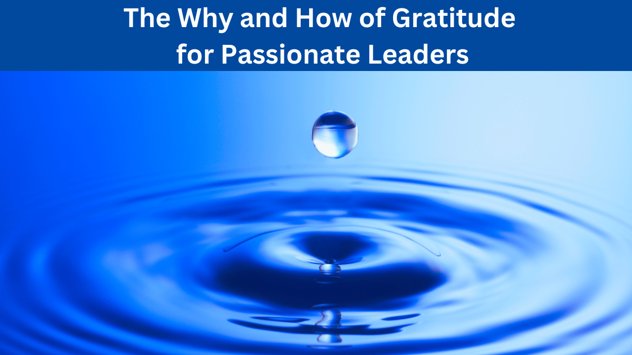 The Why and How of Gratitude for Passionate Leaders — Total Life Leadership