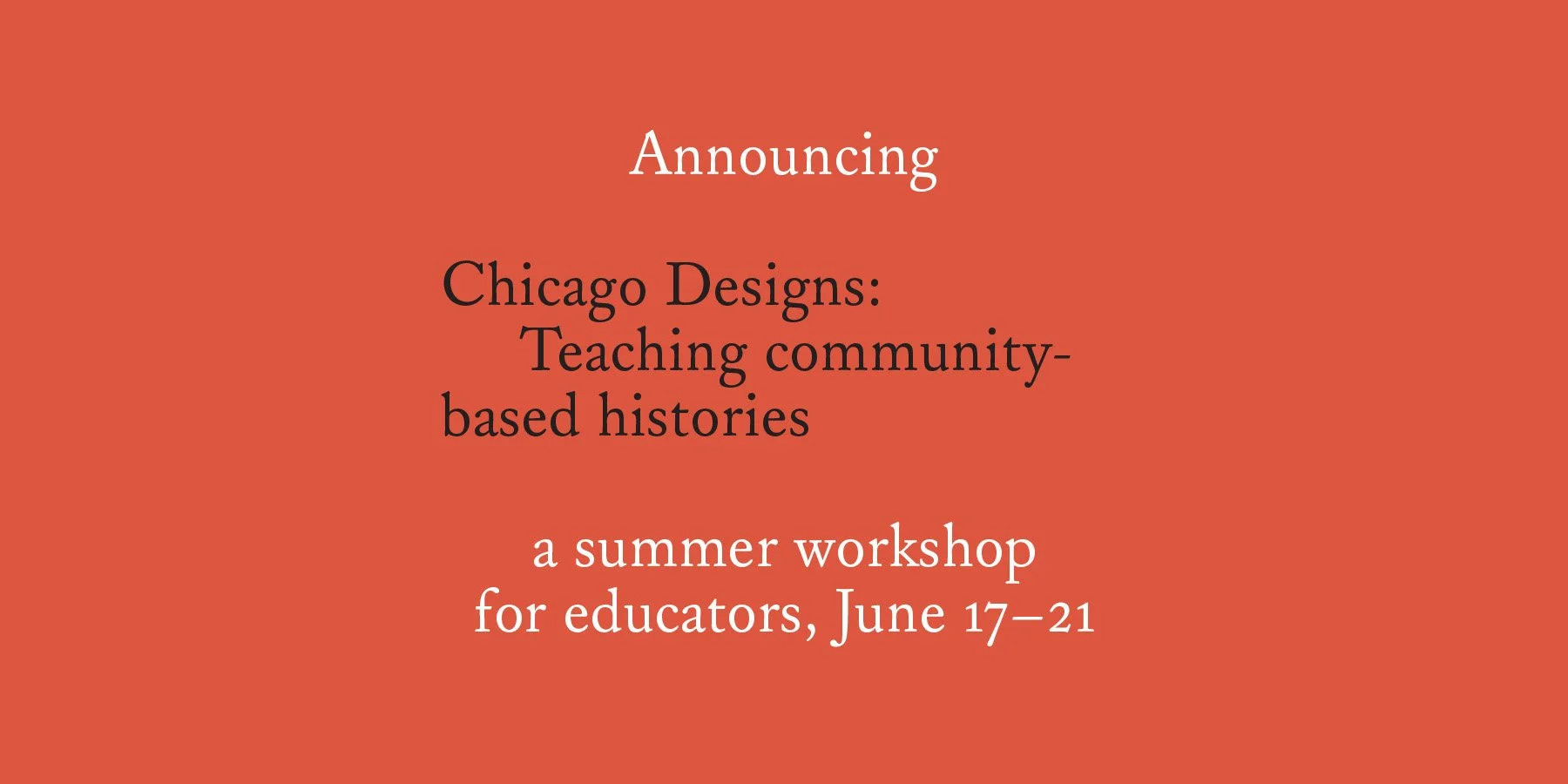 Chicago Designs: Sites — Design Museum of Chicago