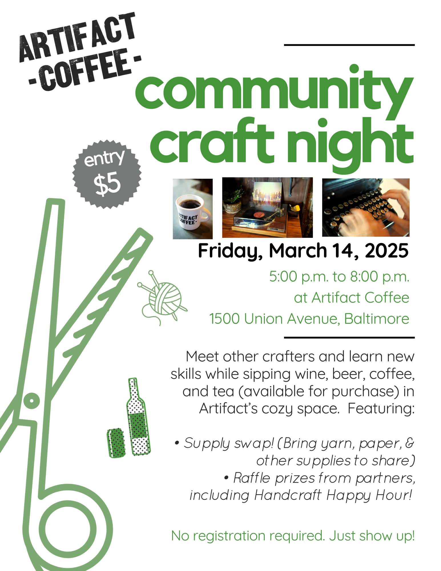 Upcoming Events — Artifact Coffee