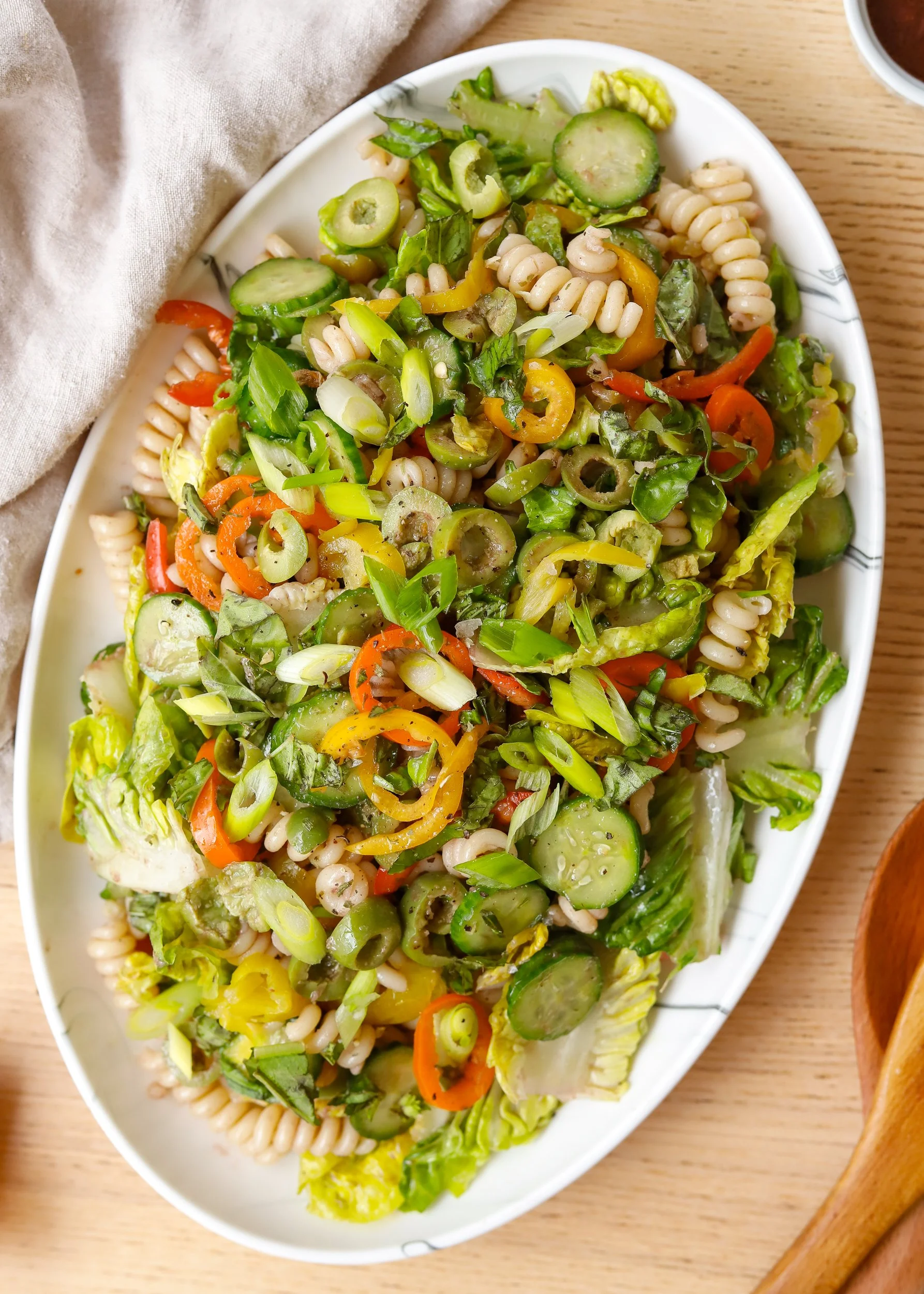 Gem Lettuce Pasta Salad — Kula's Kitchen