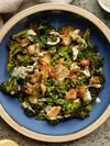 Crispy Broccoli with Vegan Tahini Ranch + Sesame Croutons — Kula's Kitchen