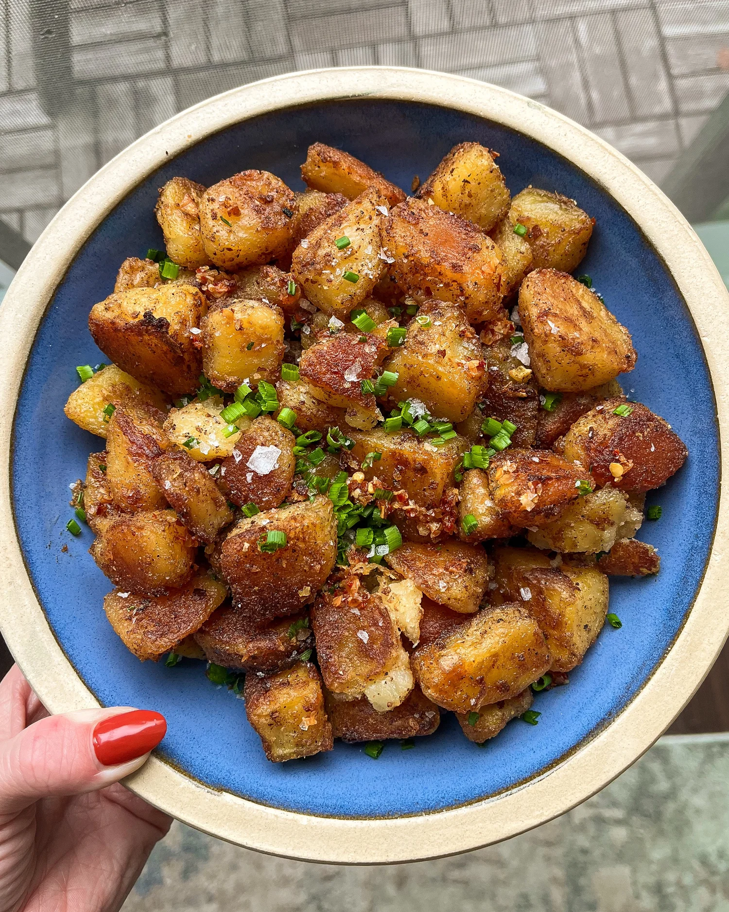 Crispy Chili Garlic Roast Potatoes — Kula's Kitchen