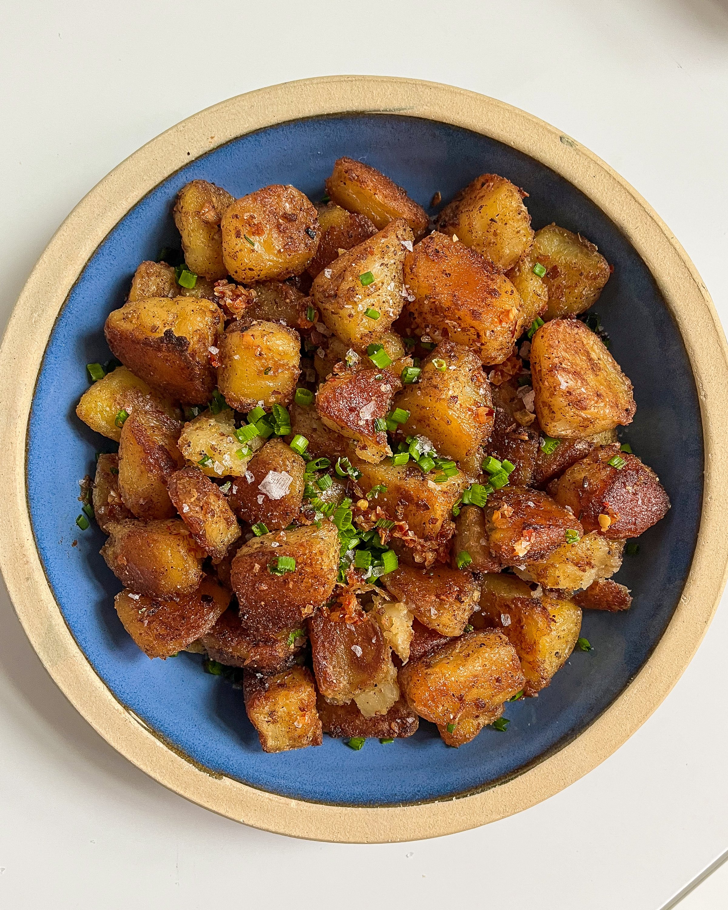 Crispy Chili Garlic Roast Potatoes — Kula's Kitchen
