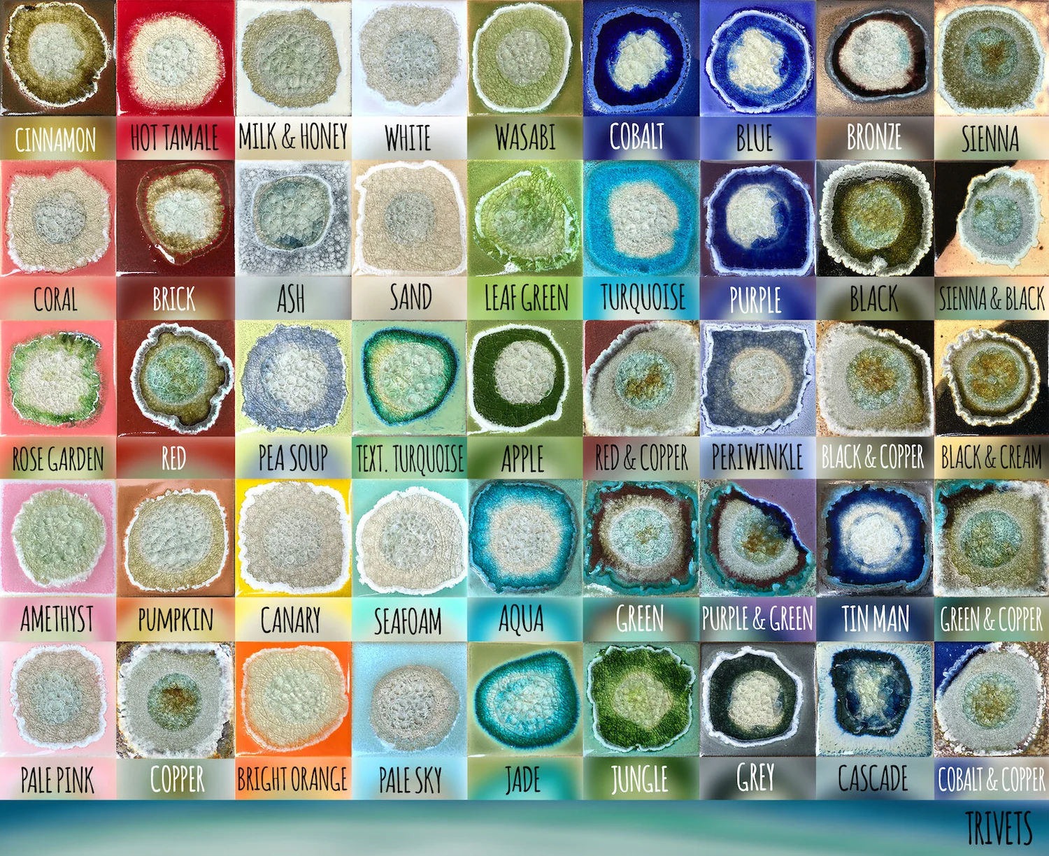 Color Charts — Dock 6 Pottery