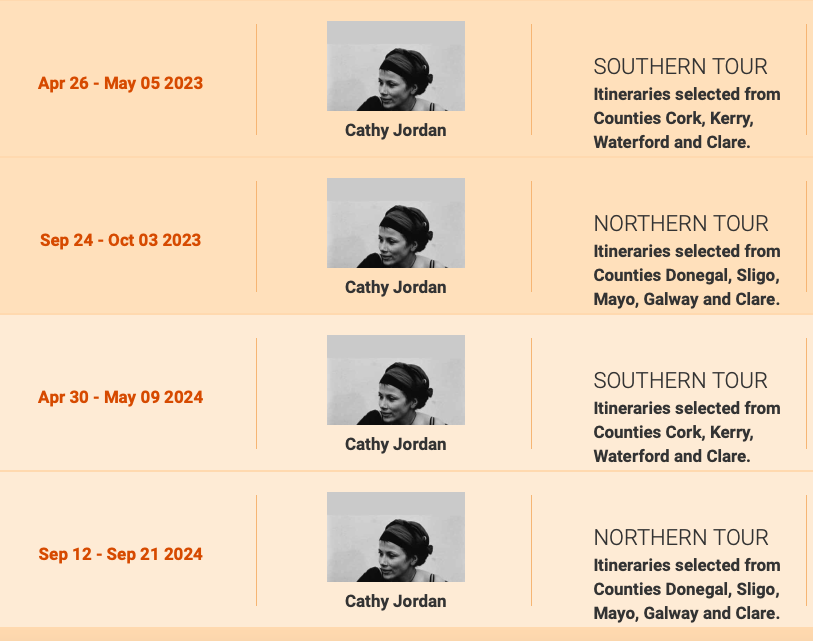 Tours & Gigs — Cathy Jordan