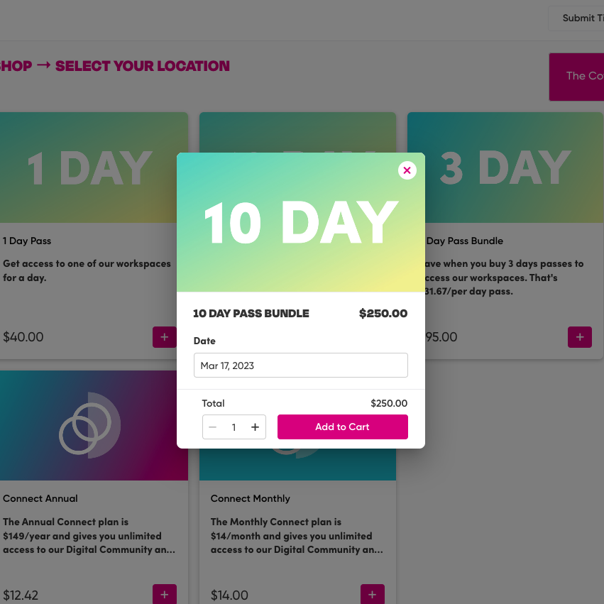Day Pass Bundles — The Coven