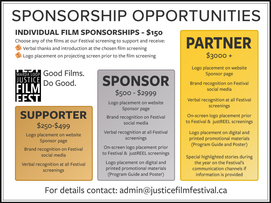 Sponsor — Calgary Justice Film Festival