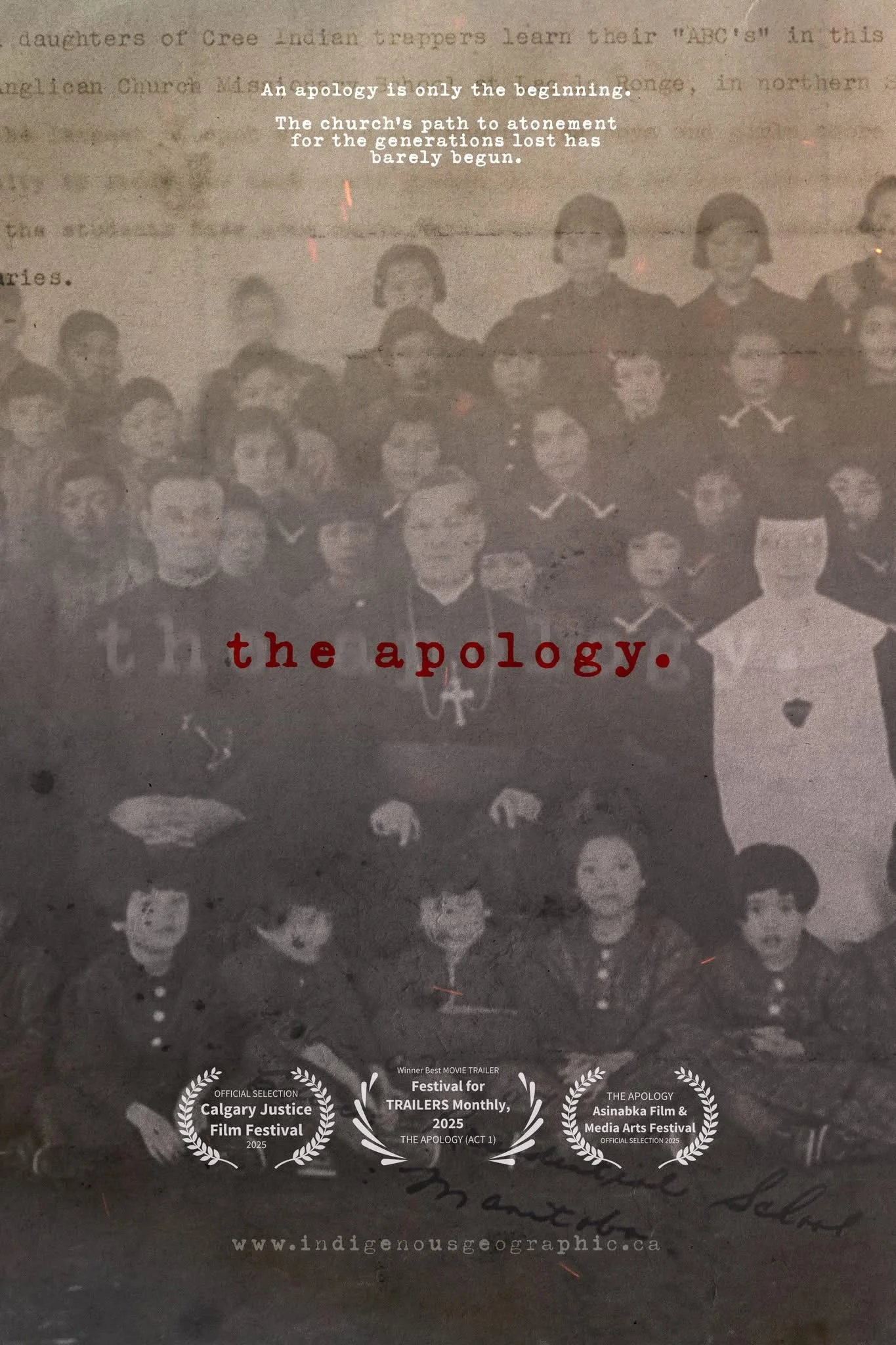 The Apology: A Search for Justice — Calgary Justice Film Festival