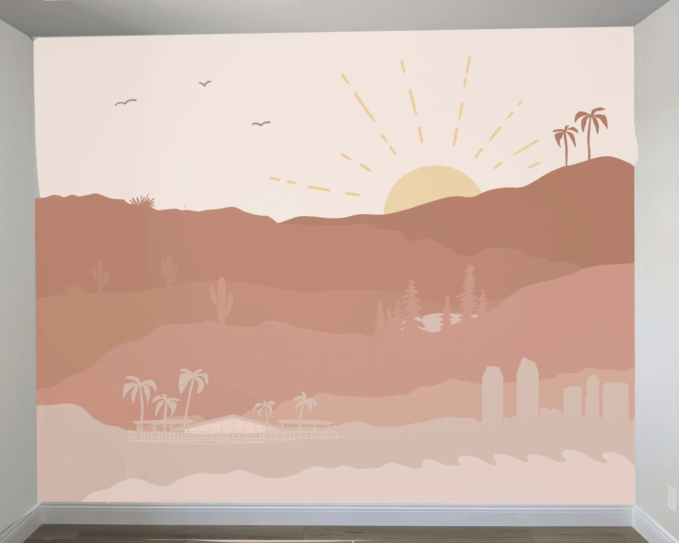 How to Paint a Layered Mural in 10 Easy Steps — Becca Dwyer Design