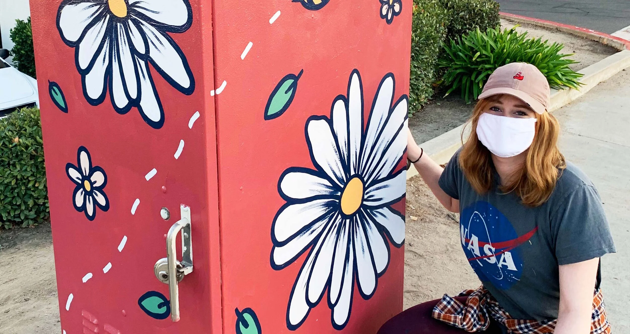 Painting a Utility Box in San Diego — Becca Dwyer Design