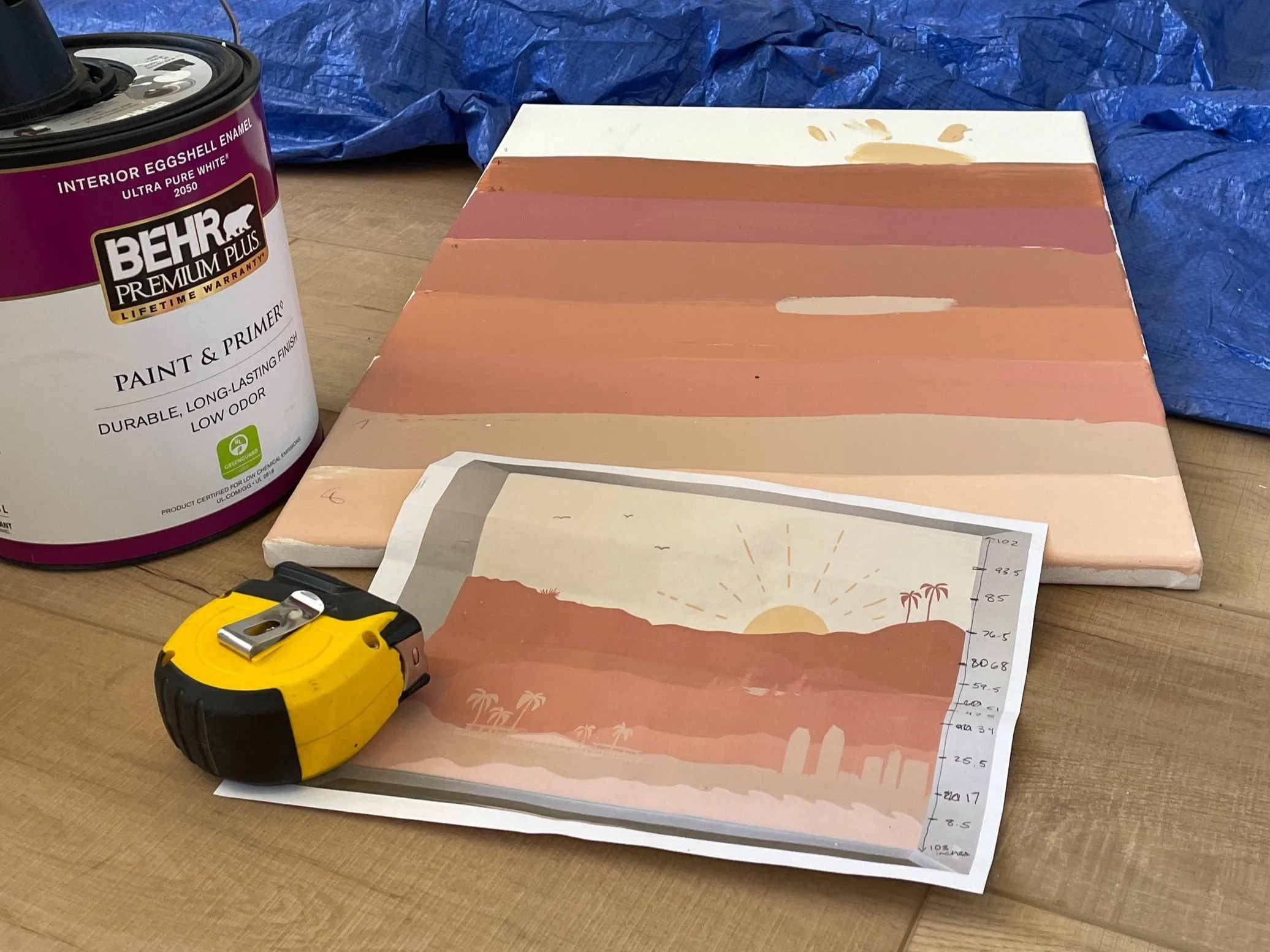 How to Paint a Layered Mural in 10 Easy Steps — Becca Dwyer Design