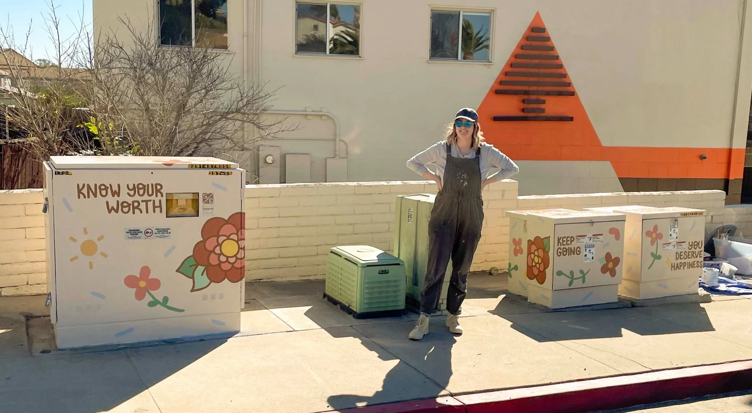 Painting a Utility Box in La Mesa, California — Becca Dwyer Design