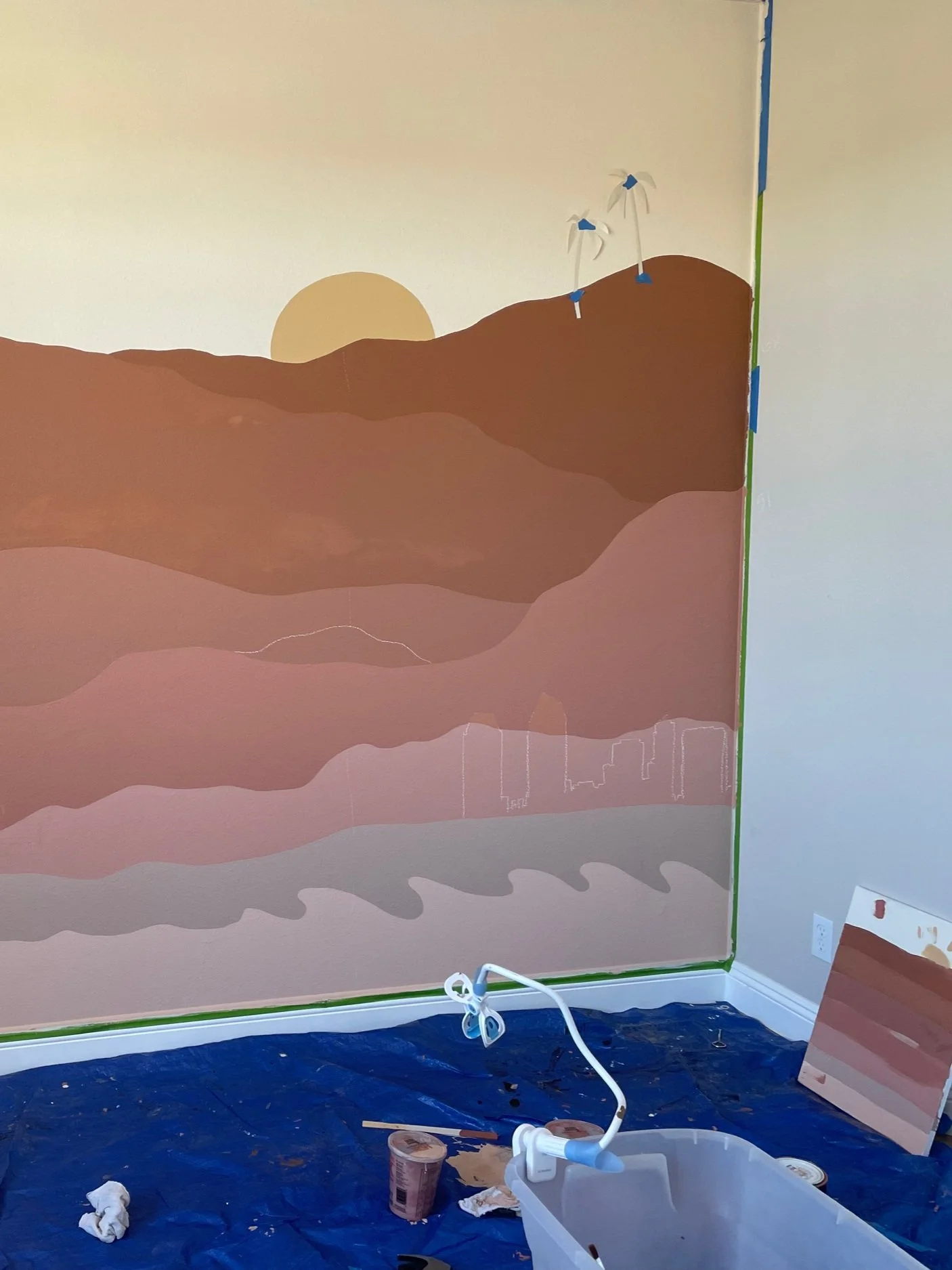 How to Paint a Layered Mural in 10 Easy Steps — Becca Dwyer Design