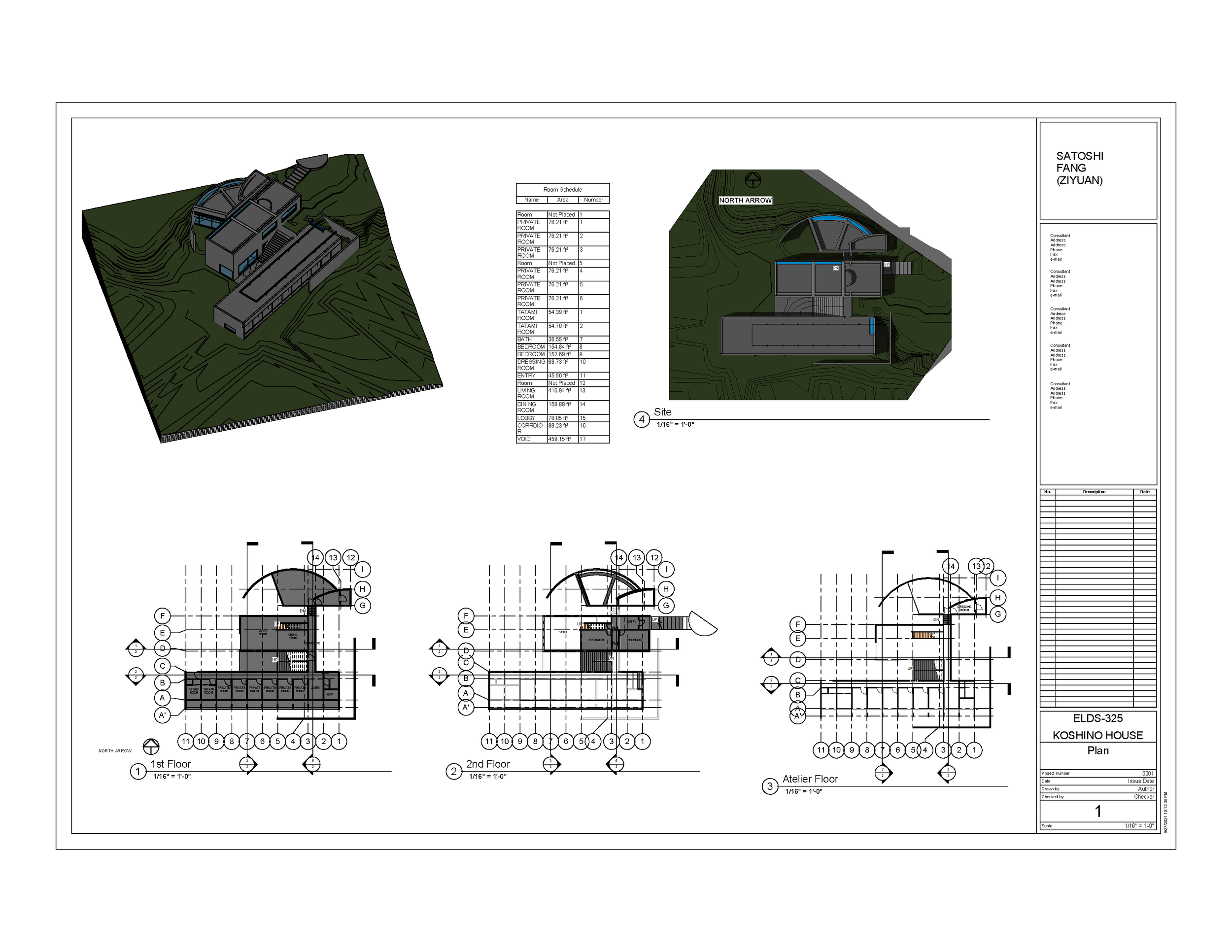 Revit Practice: Koshino House — SATOSHI FANG DESIGN&ART STUDIO