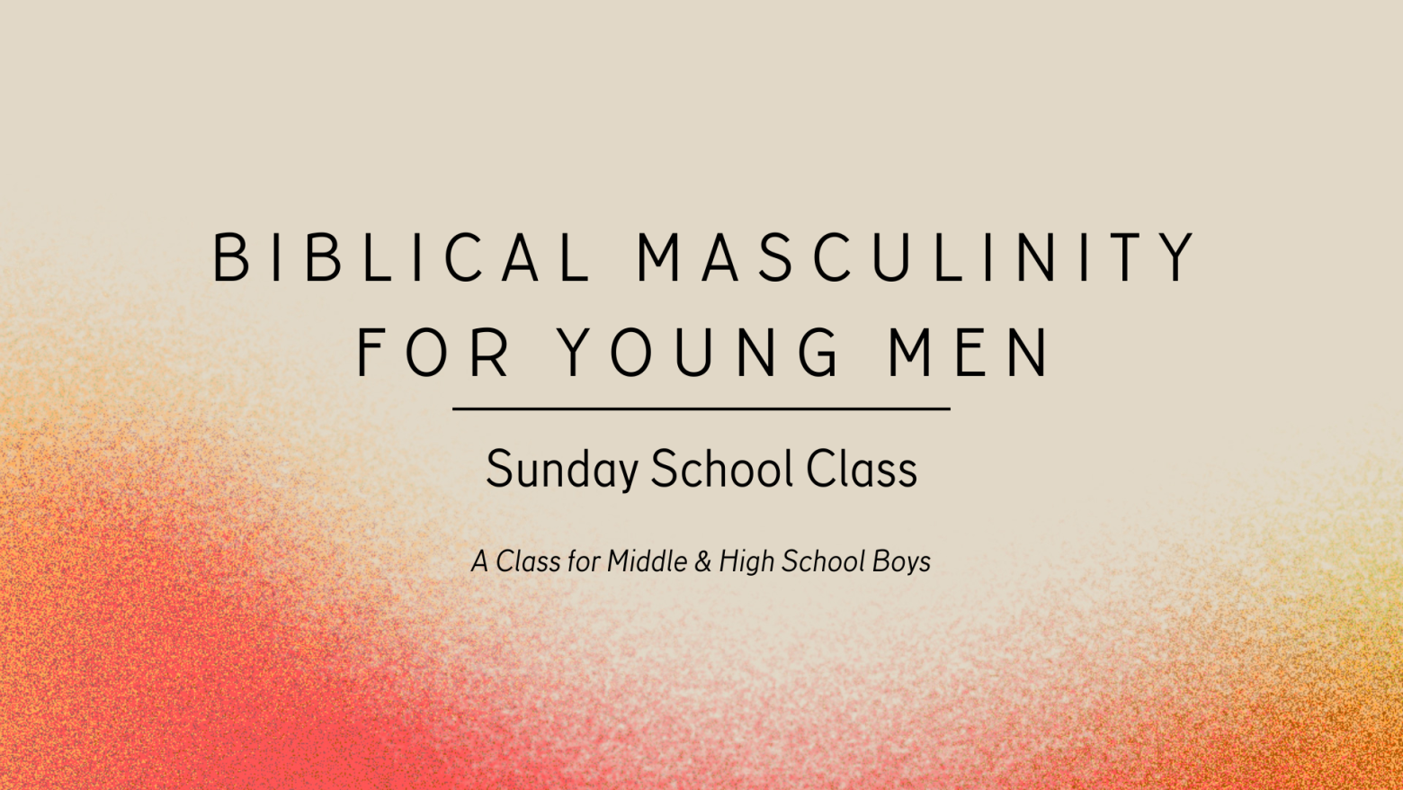 Sunday School — NCPCA
