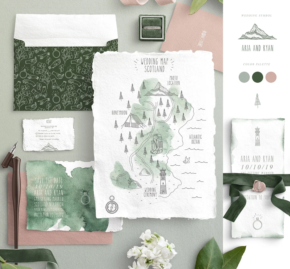 Wedding Map Creator — Julia Dreams: Digital Resources and Seamless Patterns