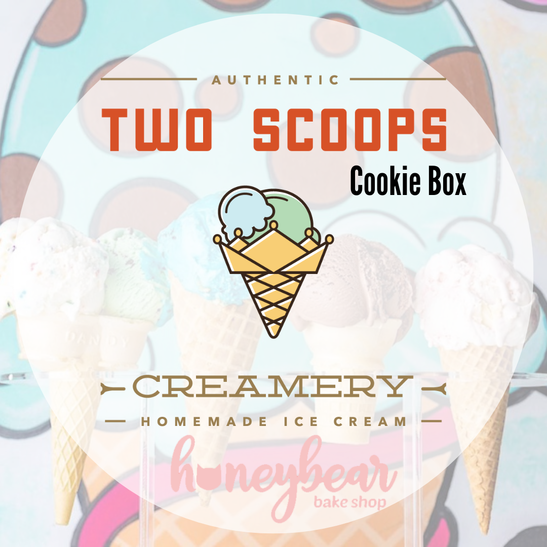 Two Scoops Ice Cream, Cookie Box (local pickup only) — honeybear bake shop