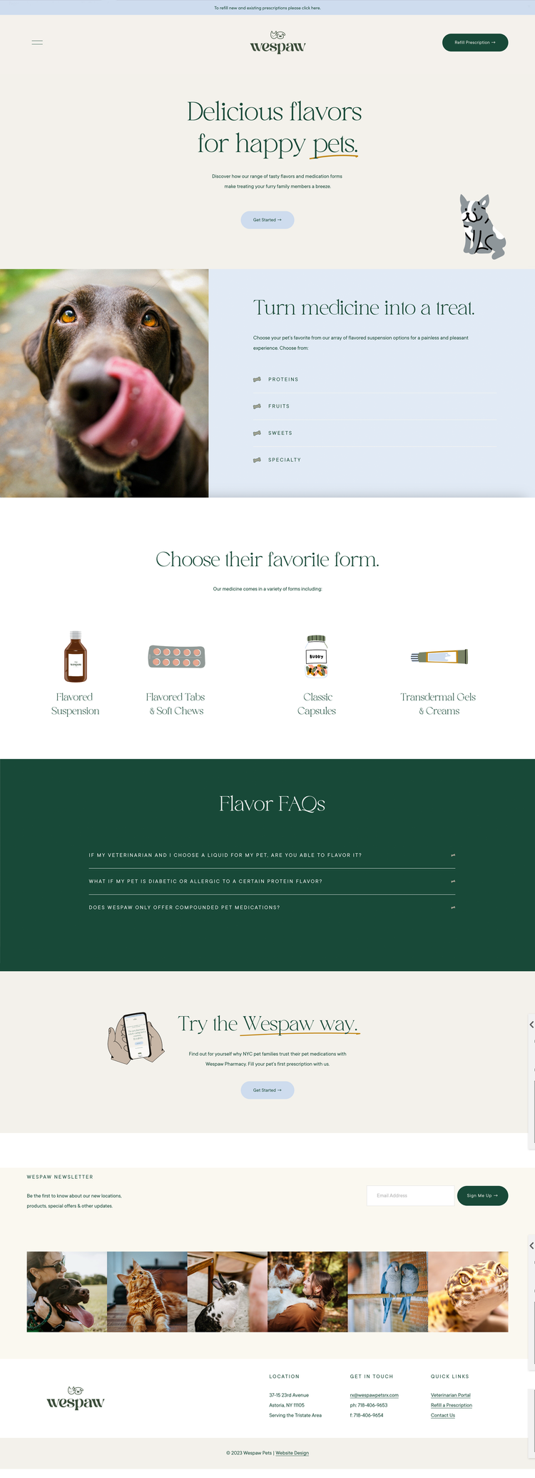 Wespaw Pet Pharmacy | Branding & Website Design for Pet Pharmacy in NYC ...