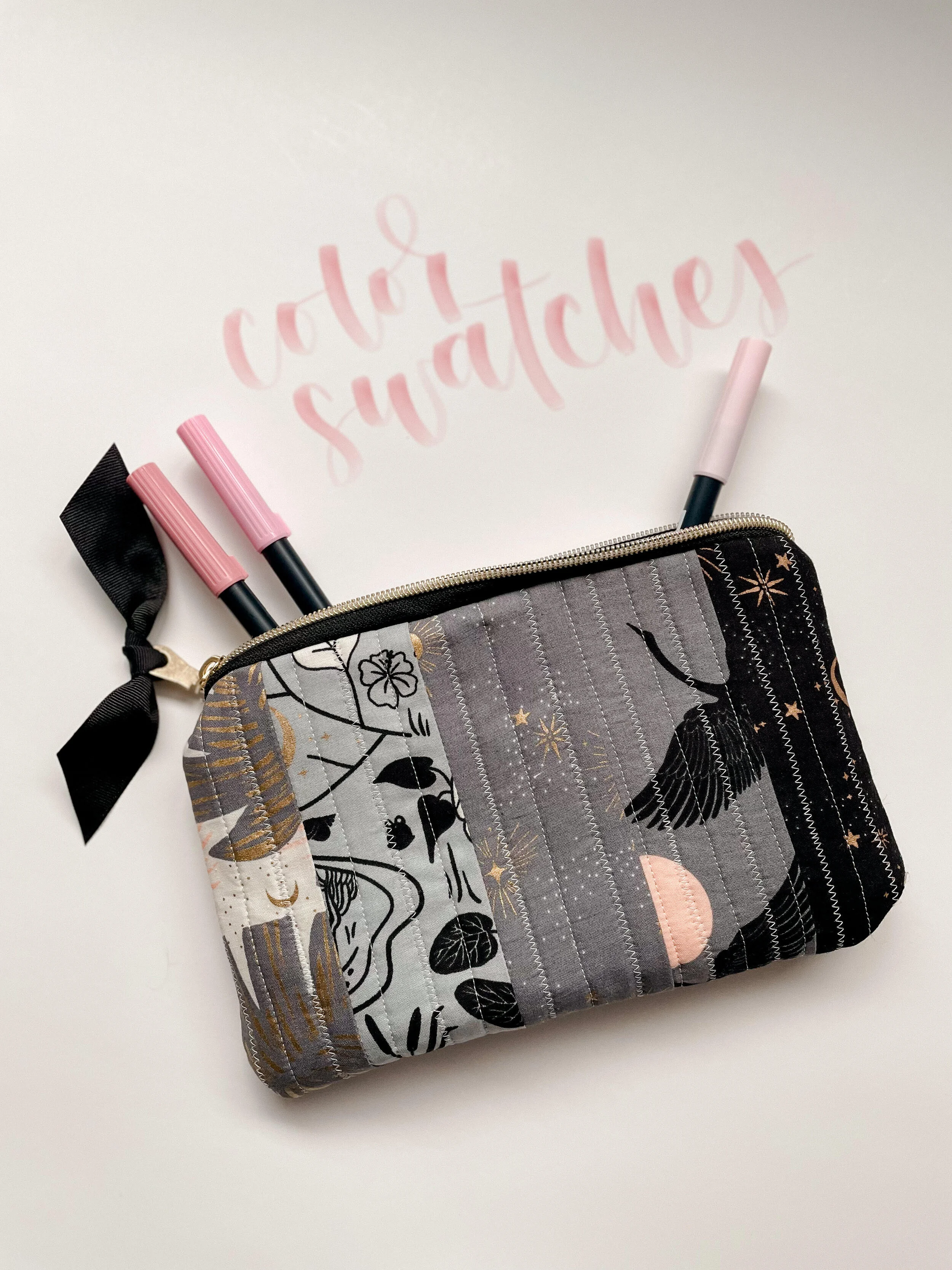 Color Swatches Zipper Pouch Pattern Testers’ Pouches — Allison Ramsing