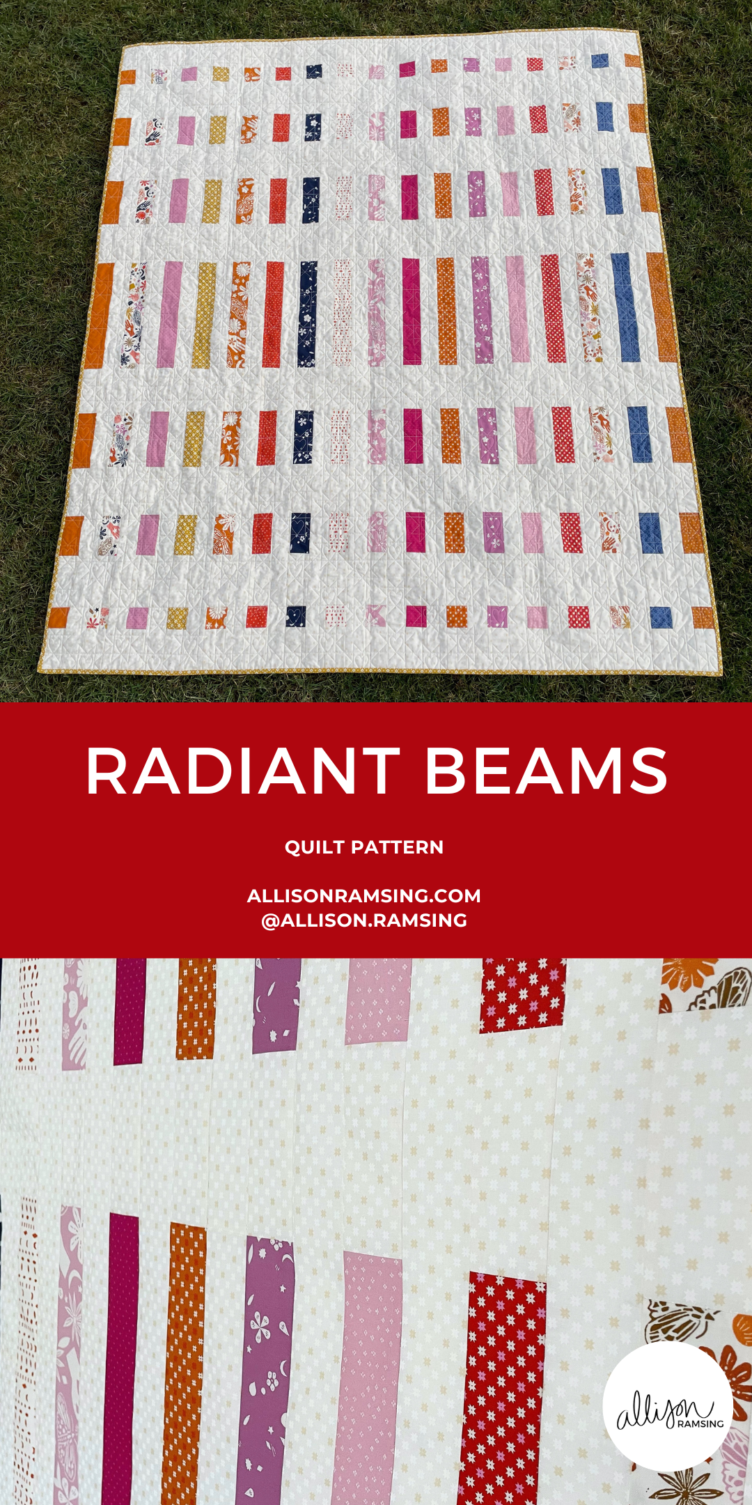 Radiant Beams - Cover Quilt - Ruby Star Society Moonglow — Allison Ramsing