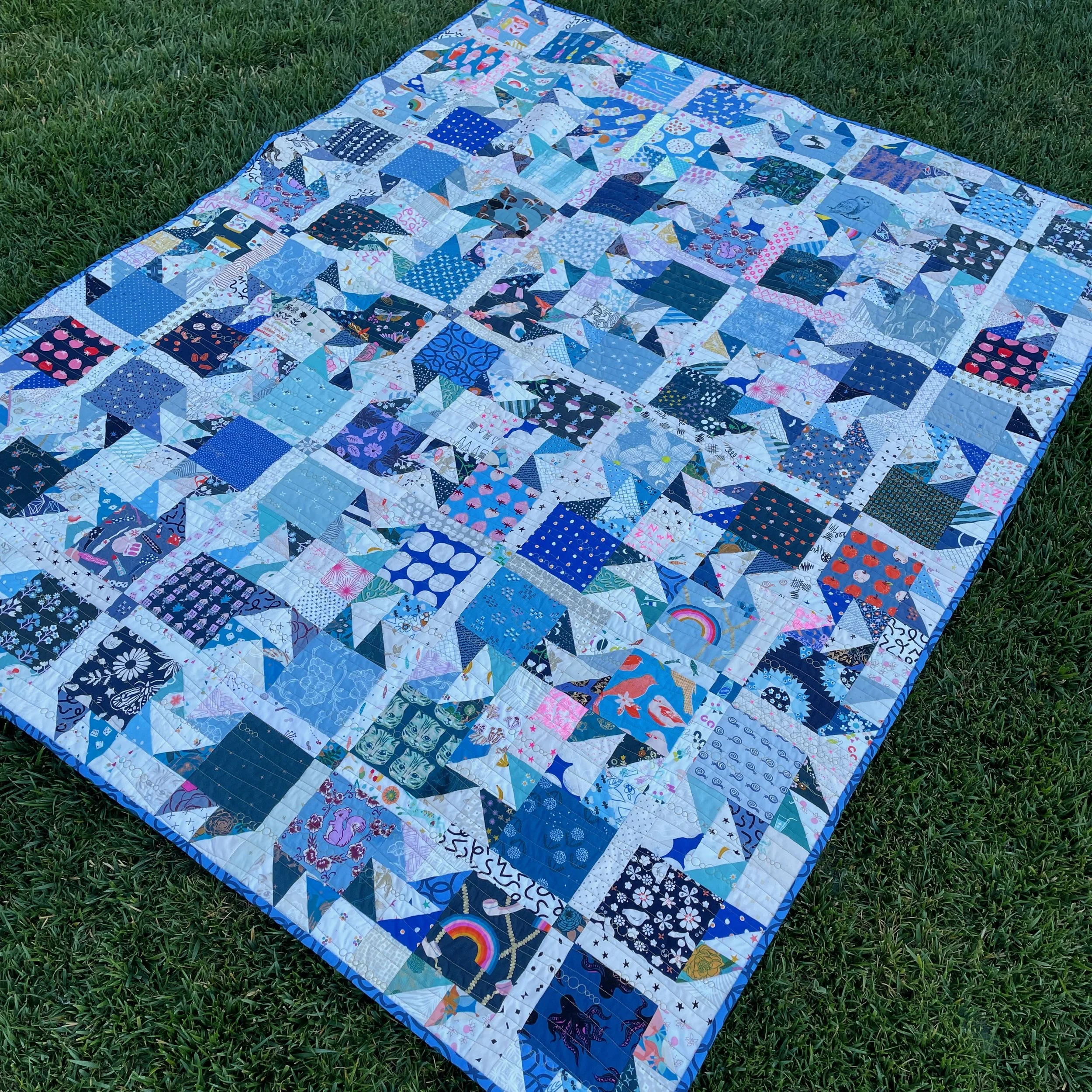 Charm Pack Bear Paw Quilt Block Pattern — Allison Ramsing