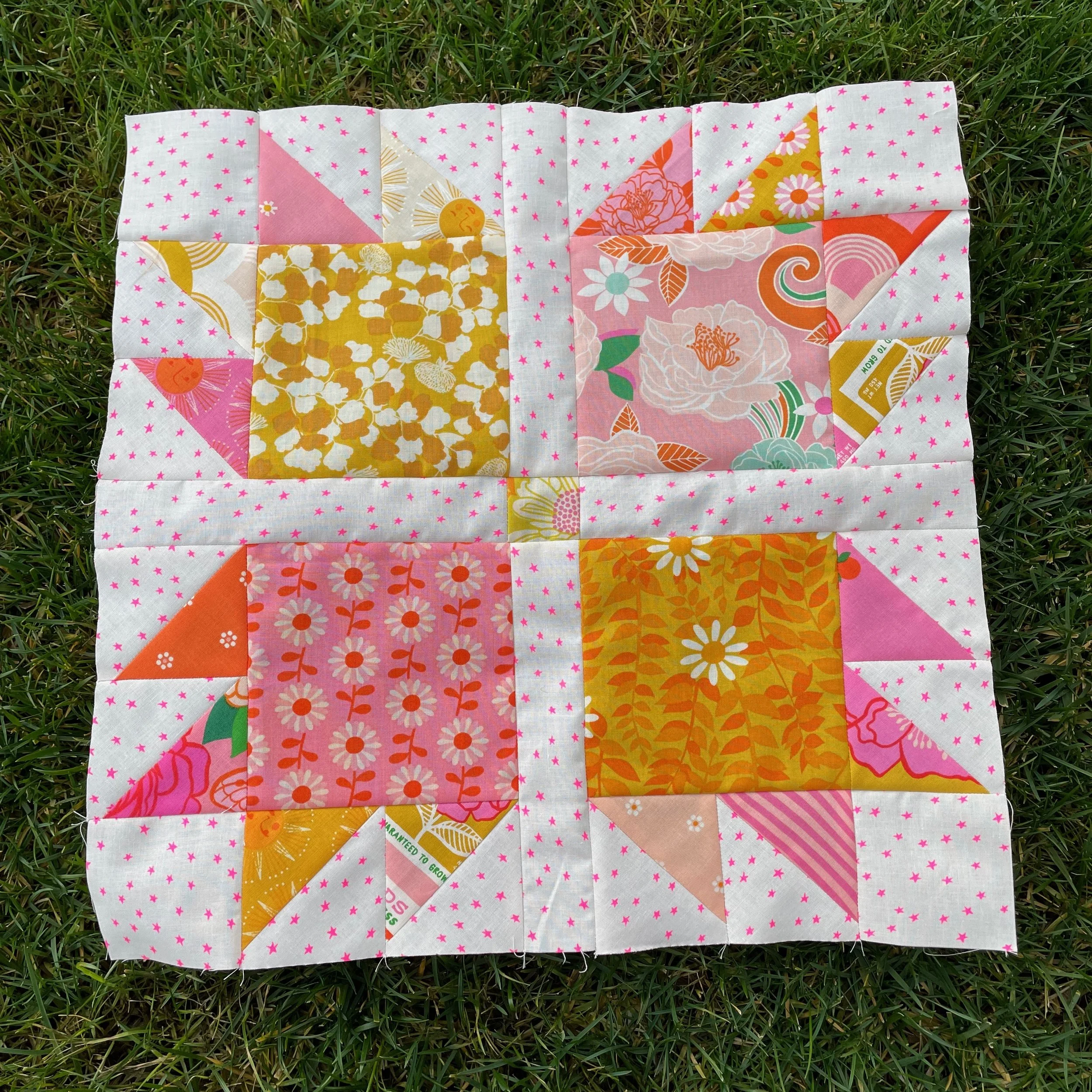 Charm Pack Bear Paw Quilt Block - Ruby Star Society Rise & Shine ...