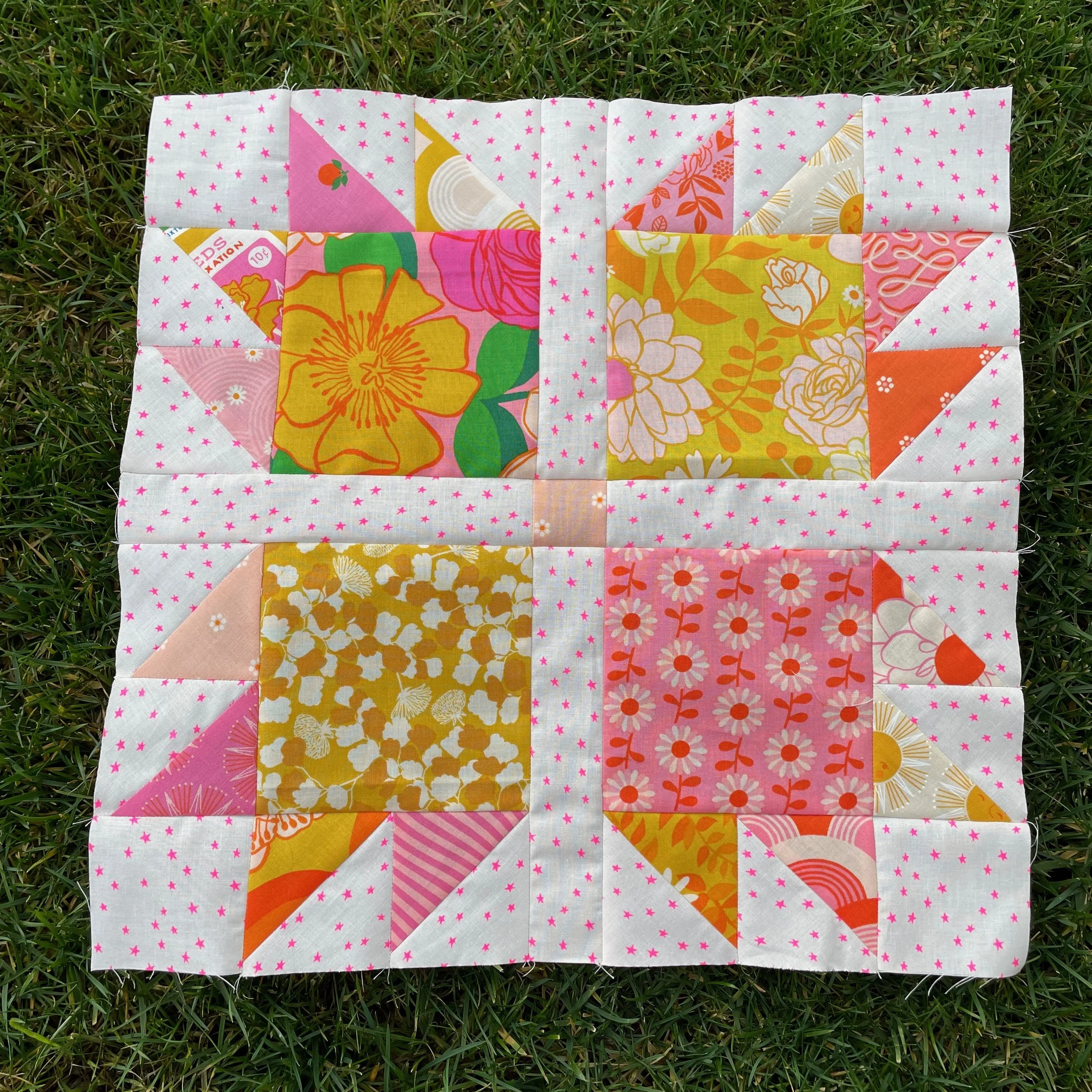 Charm Pack Bear Paw Quilt Block - Ruby Star Society Rise & Shine ...