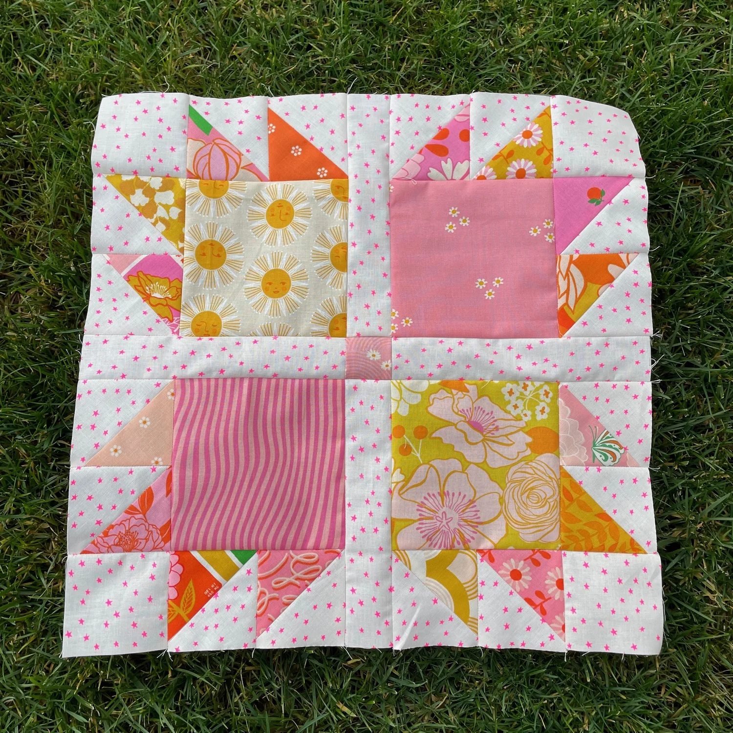 Charm Pack Bear Paw Quilt Block - Ruby Star Society Rise & Shine ...