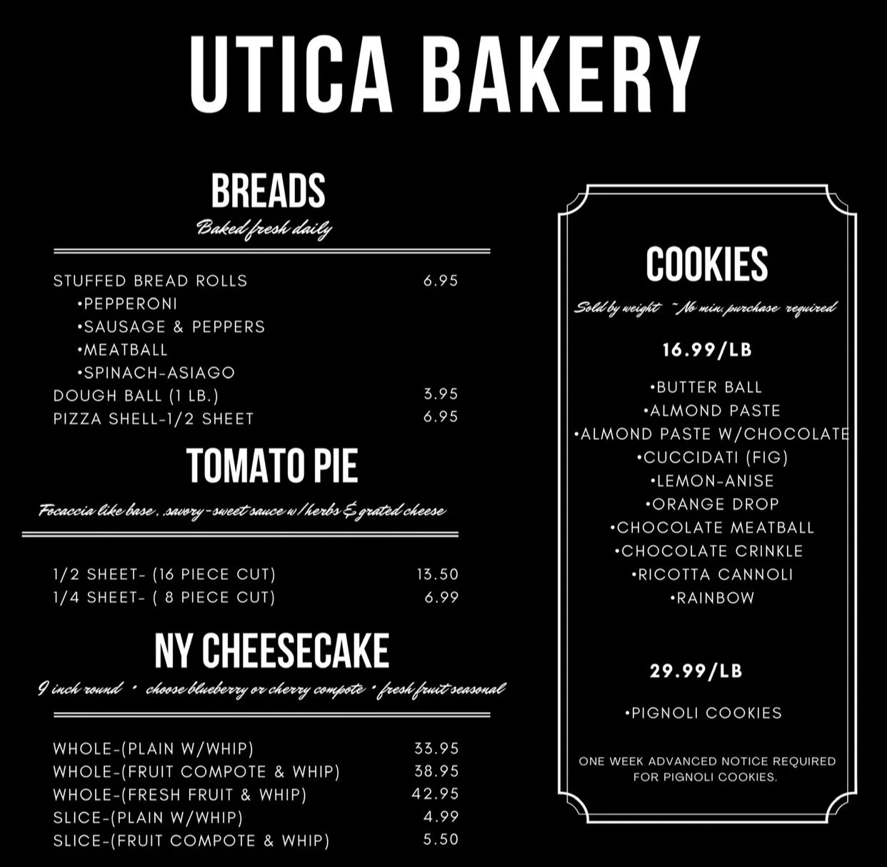 Utica Bakery