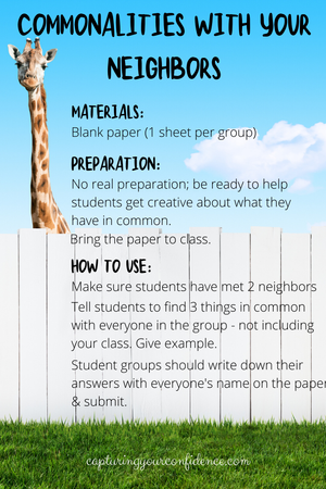 8 First Day of Class Activities to Start Building Classroom Rapport ...