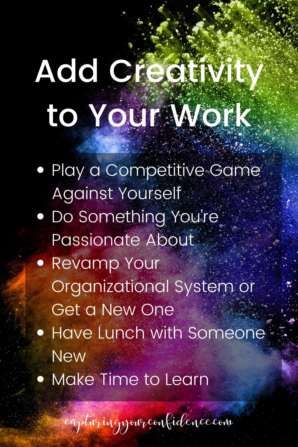 4 Easy Steps to Increase Creativity at Work — Capturing Your Confidence