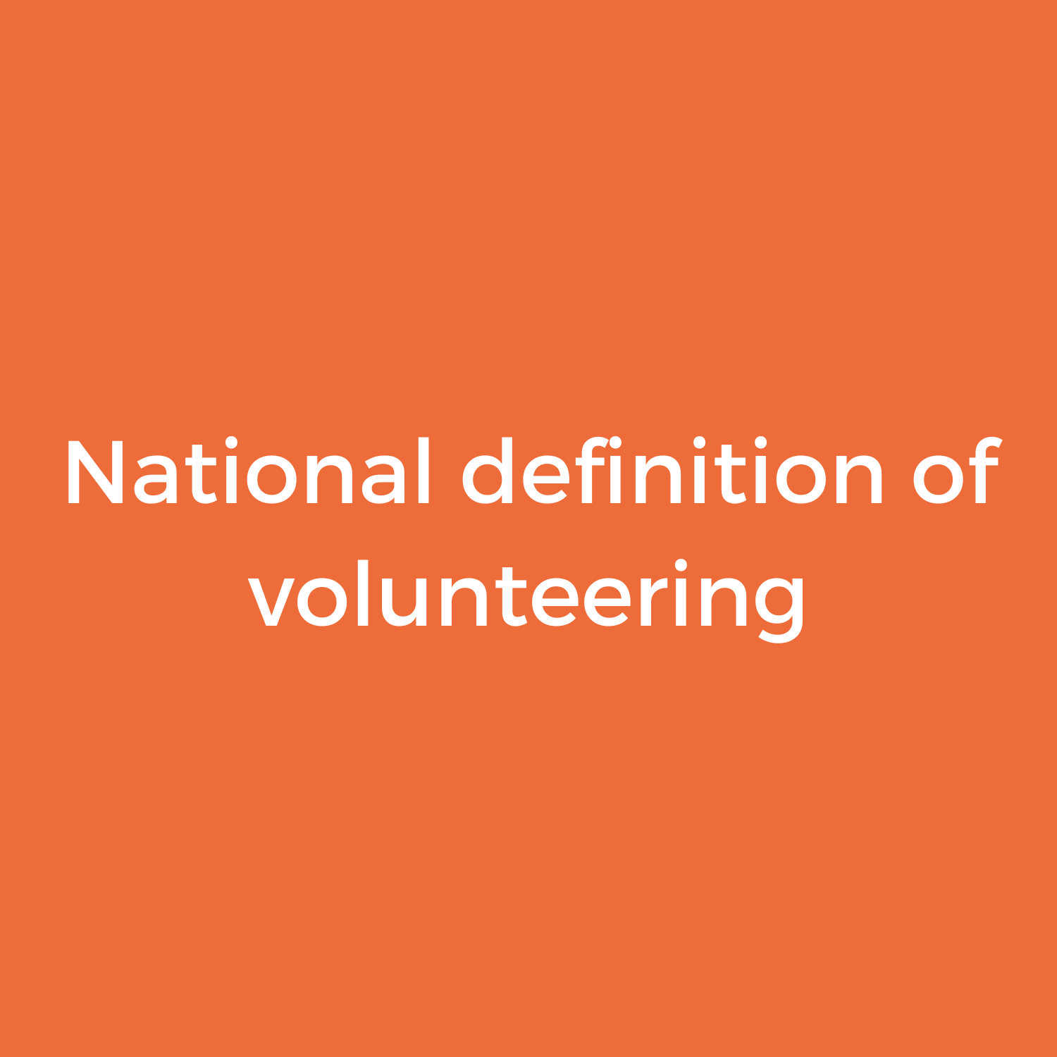 Perspectives on Volunteering — Volunteer West
