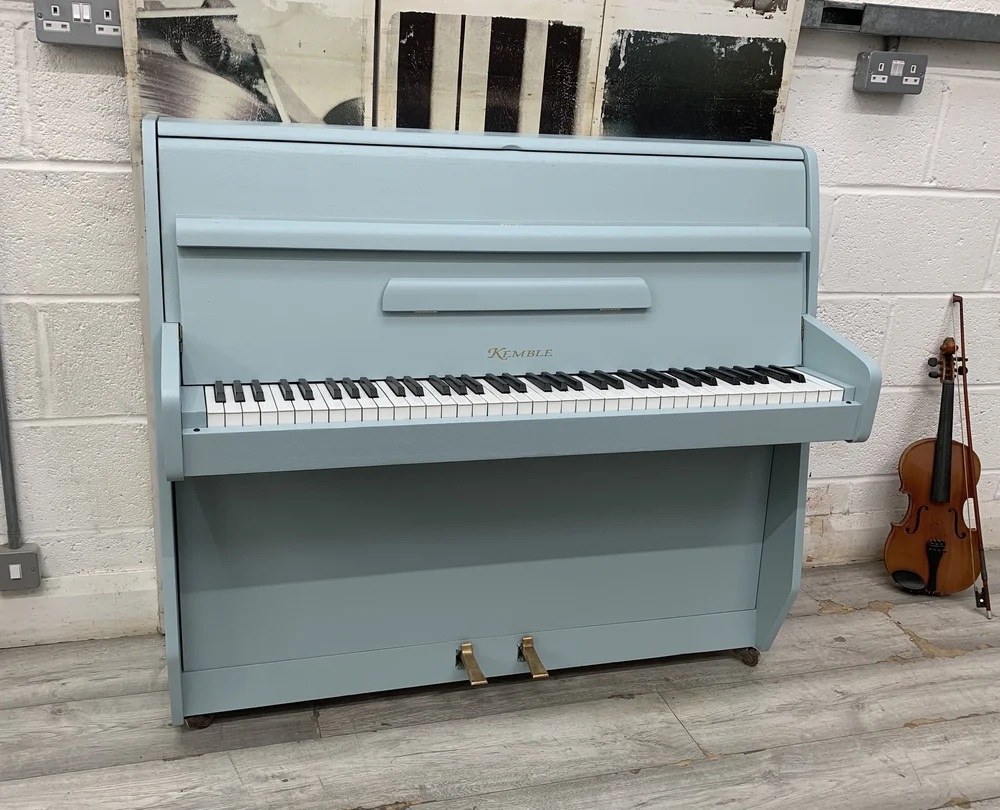 Blue Upright Piano