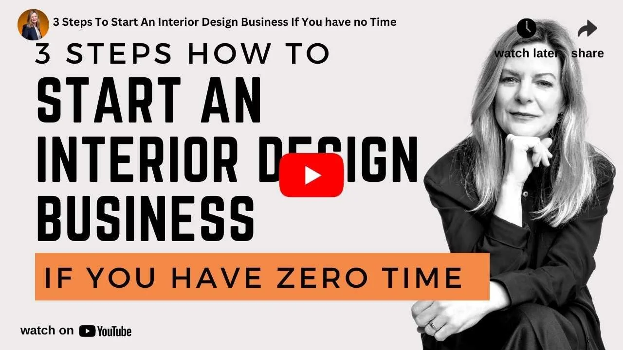 3 Steps To Start An Interior Design Business - If You have Zero Time — Mook Masterclass