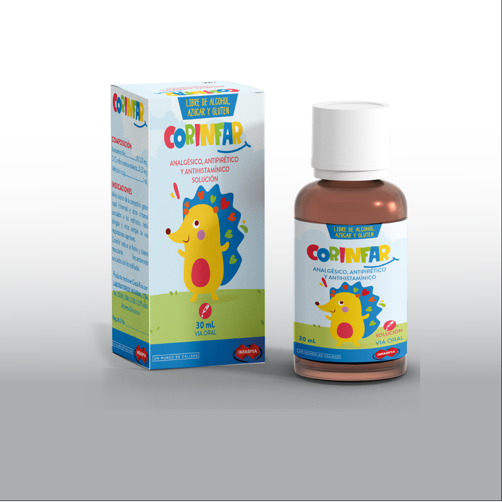Corinfar acetaminofen más clorferinamina — INFARMA