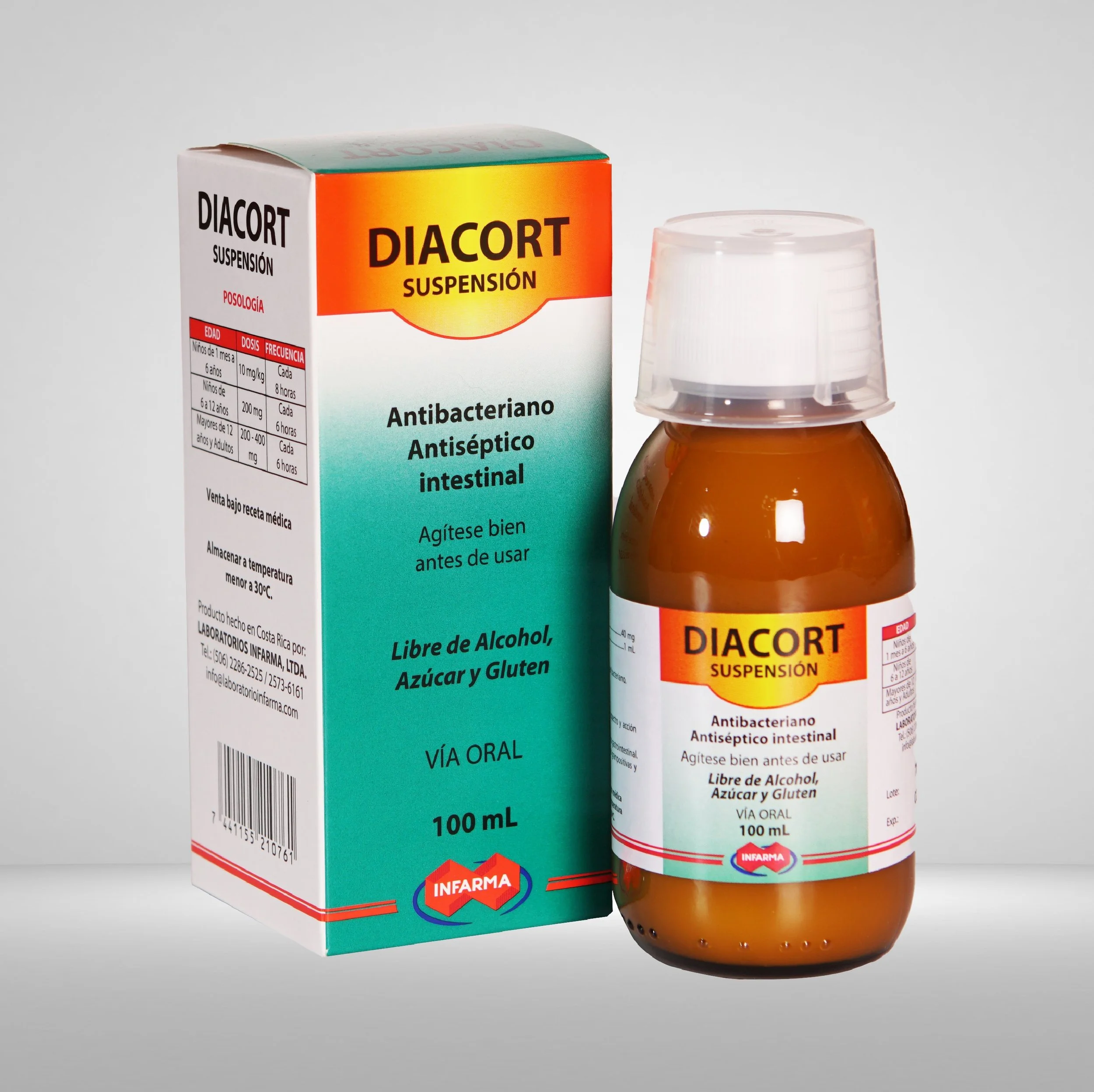 Diacort - Antiséptico intestinal con acción bactericida local de amplio ...