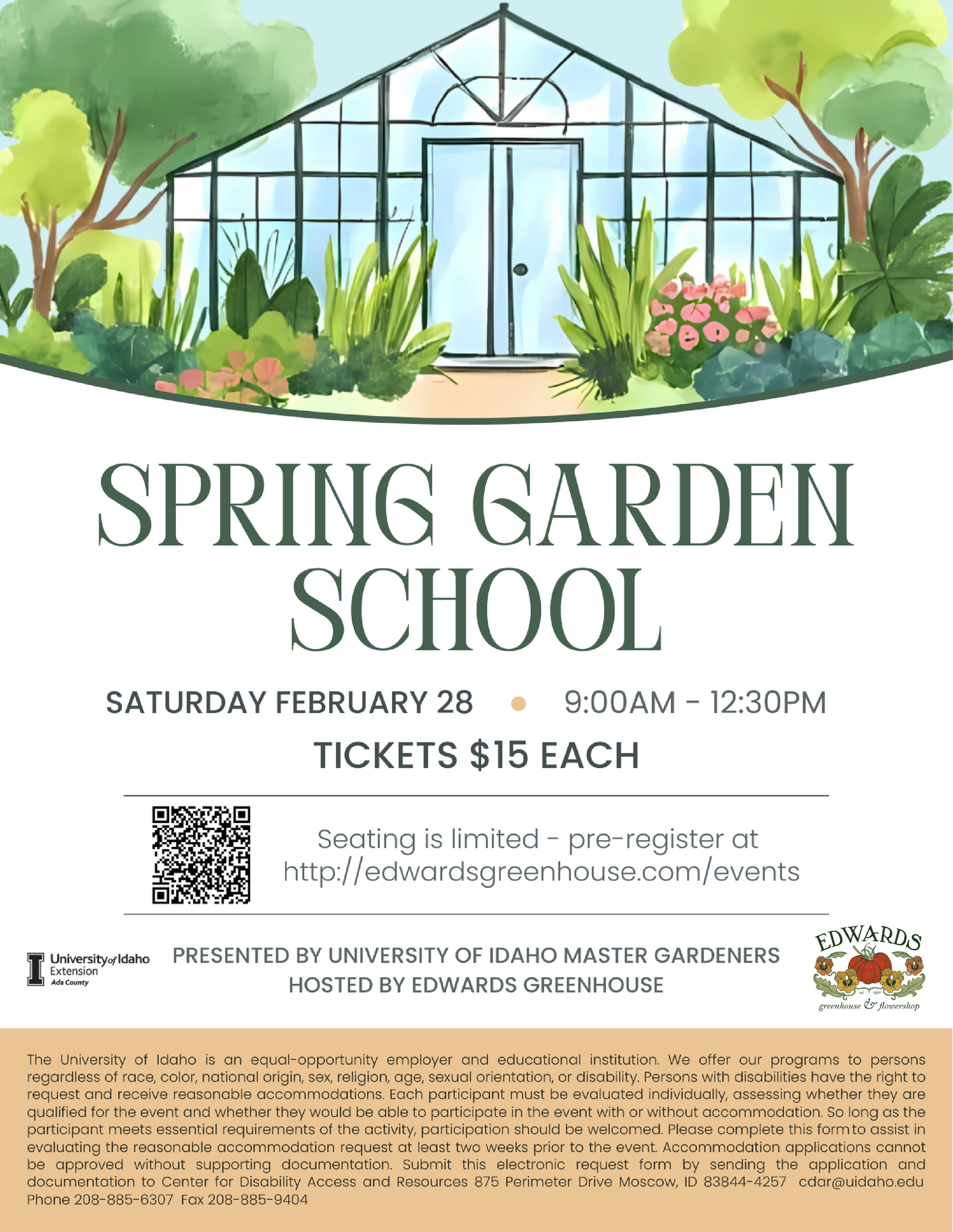 Spring Garden School (sold out) — Edwards Greenhouse & Flowershop
