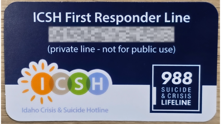 988 Materials — Idaho Crisis & Suicide Hotline
