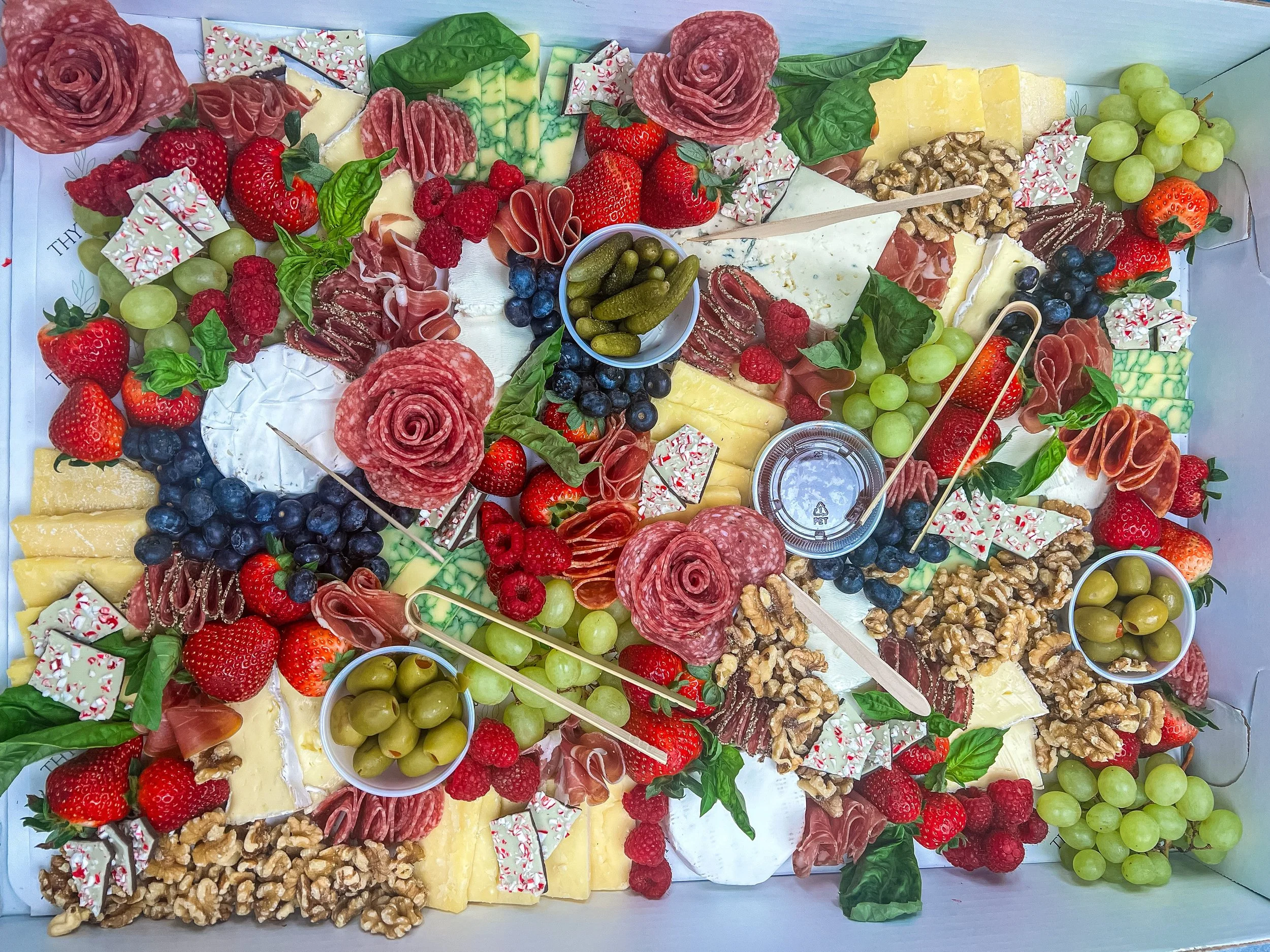 XL Graze on Disposable Board — Thyme & Date
