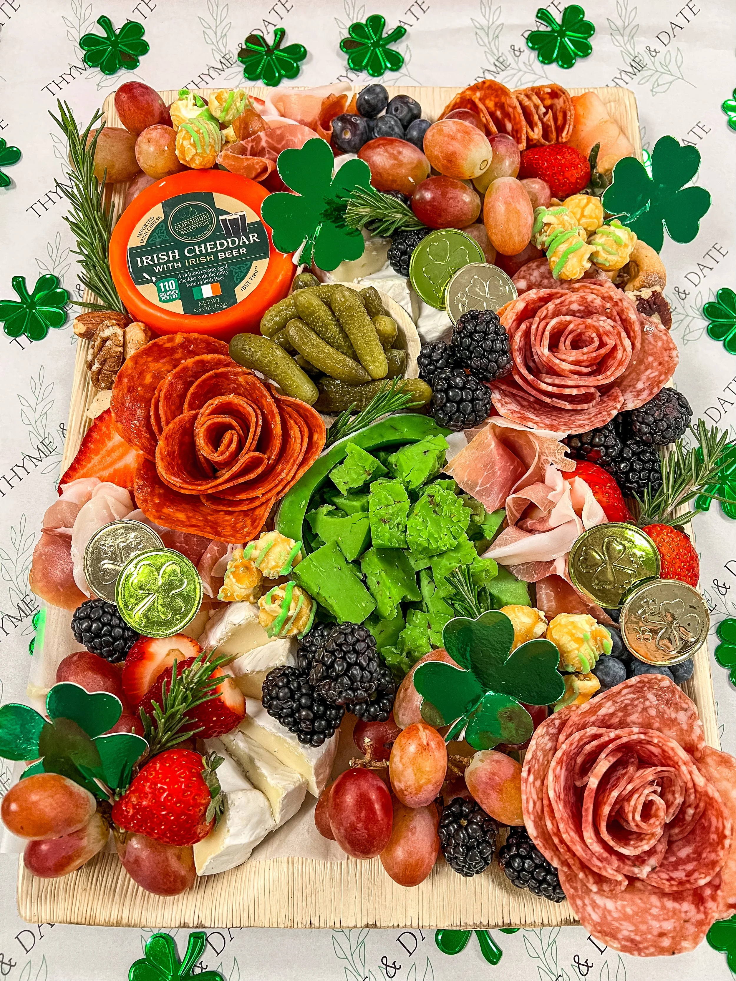 Lucky Little Graze 🍀 [Medium Charcuterie Board] — Thyme & Date