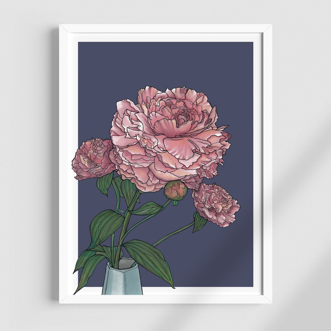 Dahlia - Fine Art Print — My Noodle Bug, personalised prints