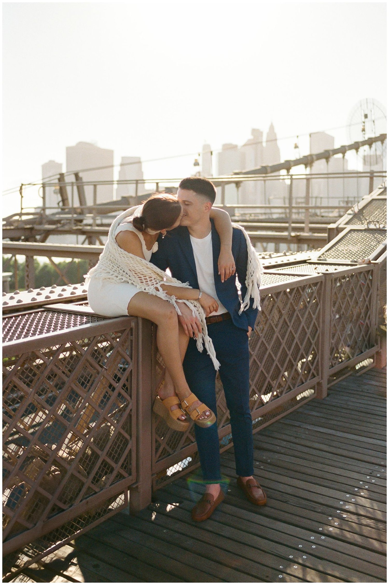 Brooklyn Bridge Golden Hour Engagement Session — Cara Chapman Photography