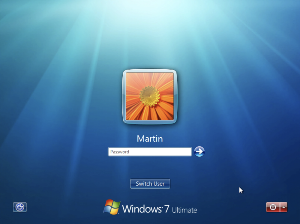 Windows 7 Login Screen Evolution — Martin Nobel
