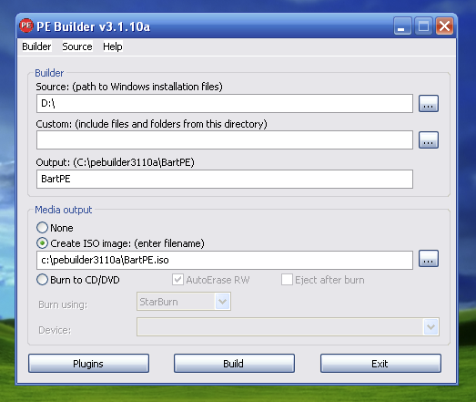 How to create a Windows XP BartPE ISO — Martin Nobel